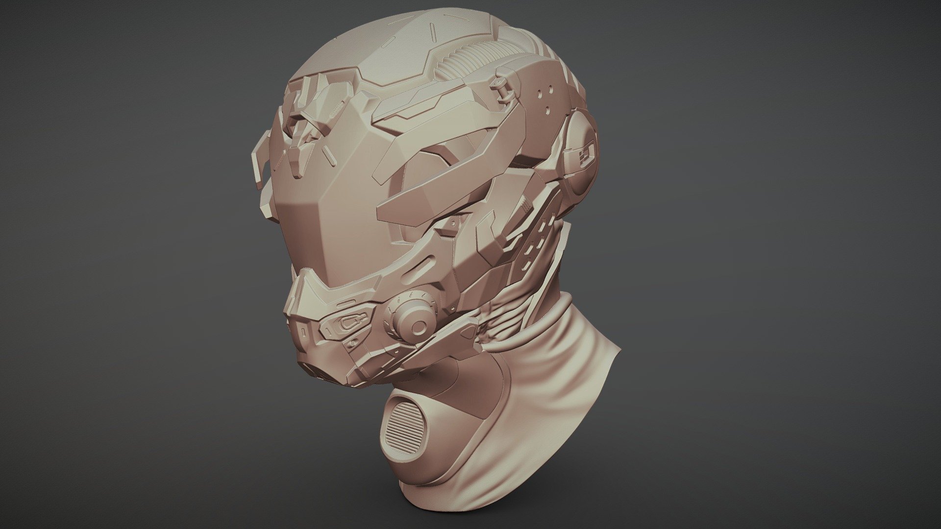3d Printable Sci-Fi Helmet 1 - Buy Royalty Free 3D model by Rumpelstiltskin (@rumpelshtiltshin ...
