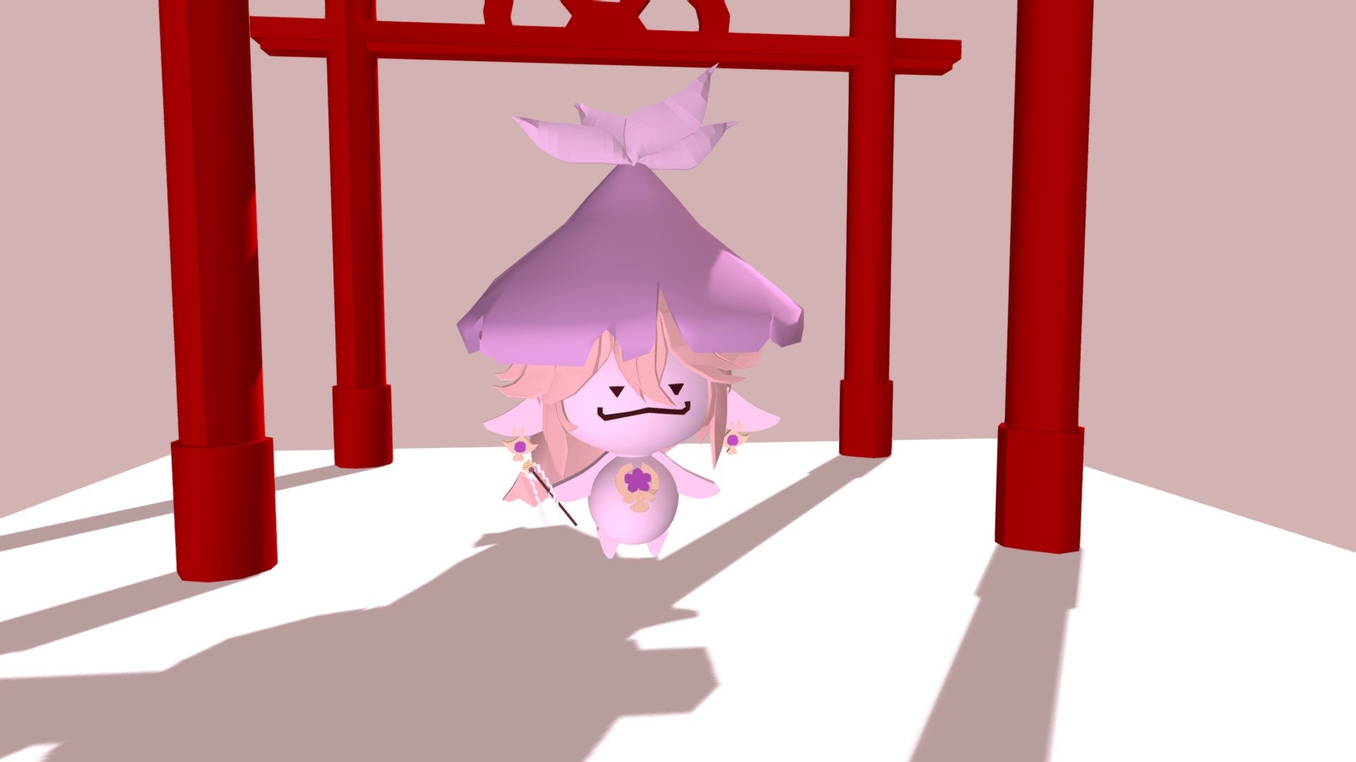 Genshin Impact Yae Miko Aranara 3D model - 3D model by Isabelle ...