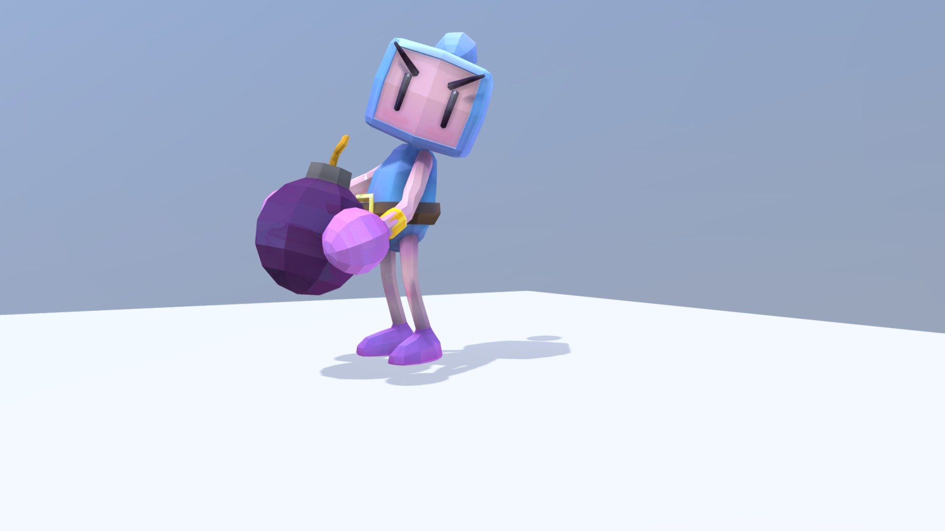 Bomberman LowPoly - 3D model by senhorlorota [f8c6da1] - Sketchfab