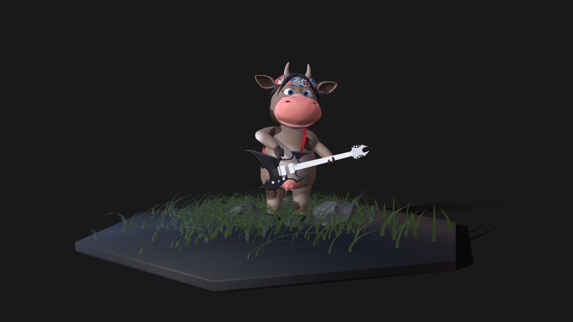 Rocking Cow - 3D model by Noor.A.Alam.Khan [f8ca371] - Sketchfab
