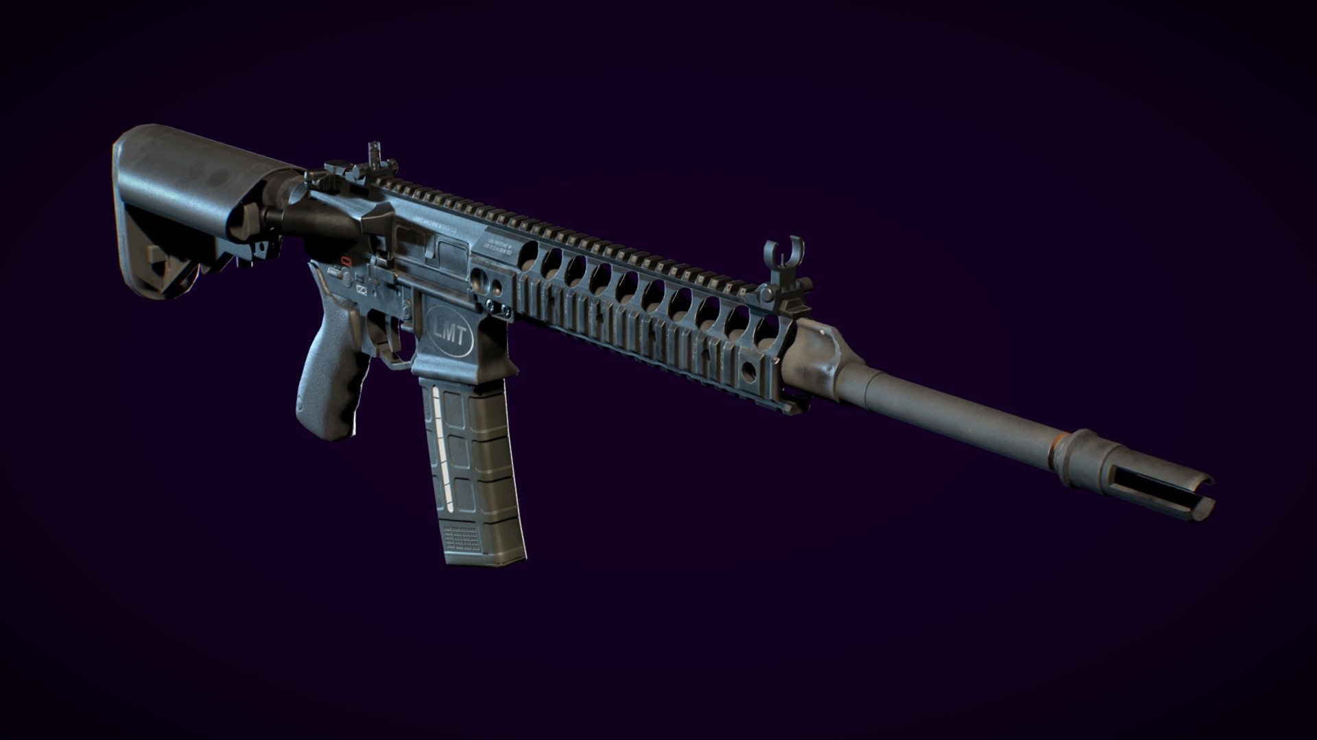 LMT New-Zealand Reference Rifle - Download Free 3D model by Julien ...