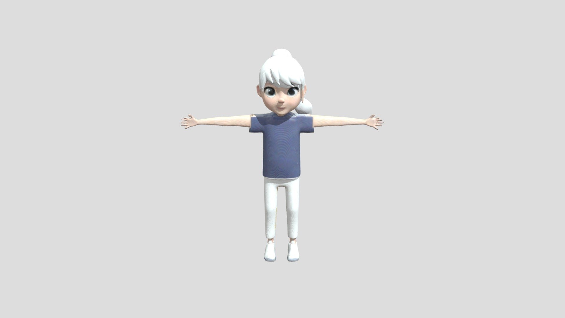 T Pose Girl Character - 3D model by donny.andrian [f8ccf2d] - Sketchfab