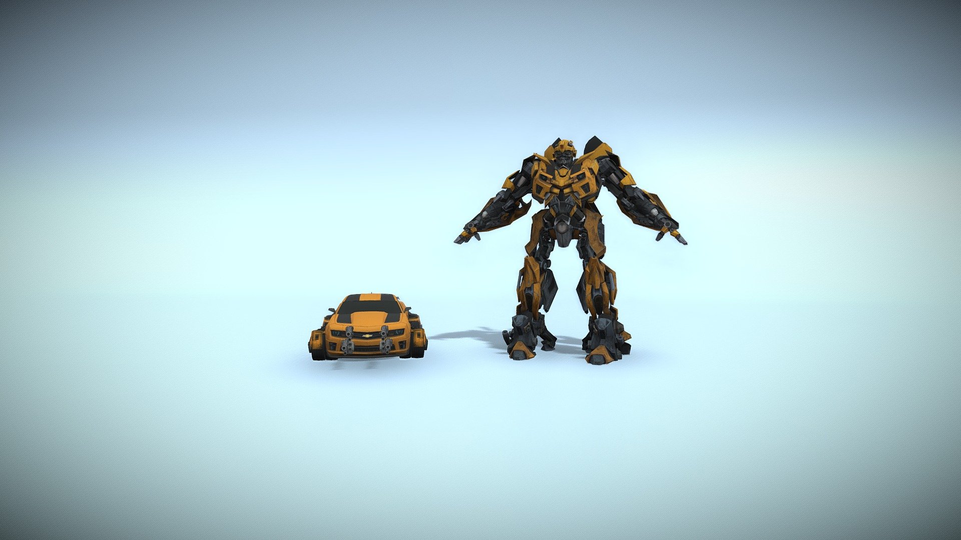 Bumble Bee Robot 3D Model - Download Free 3D model by Shivam ...