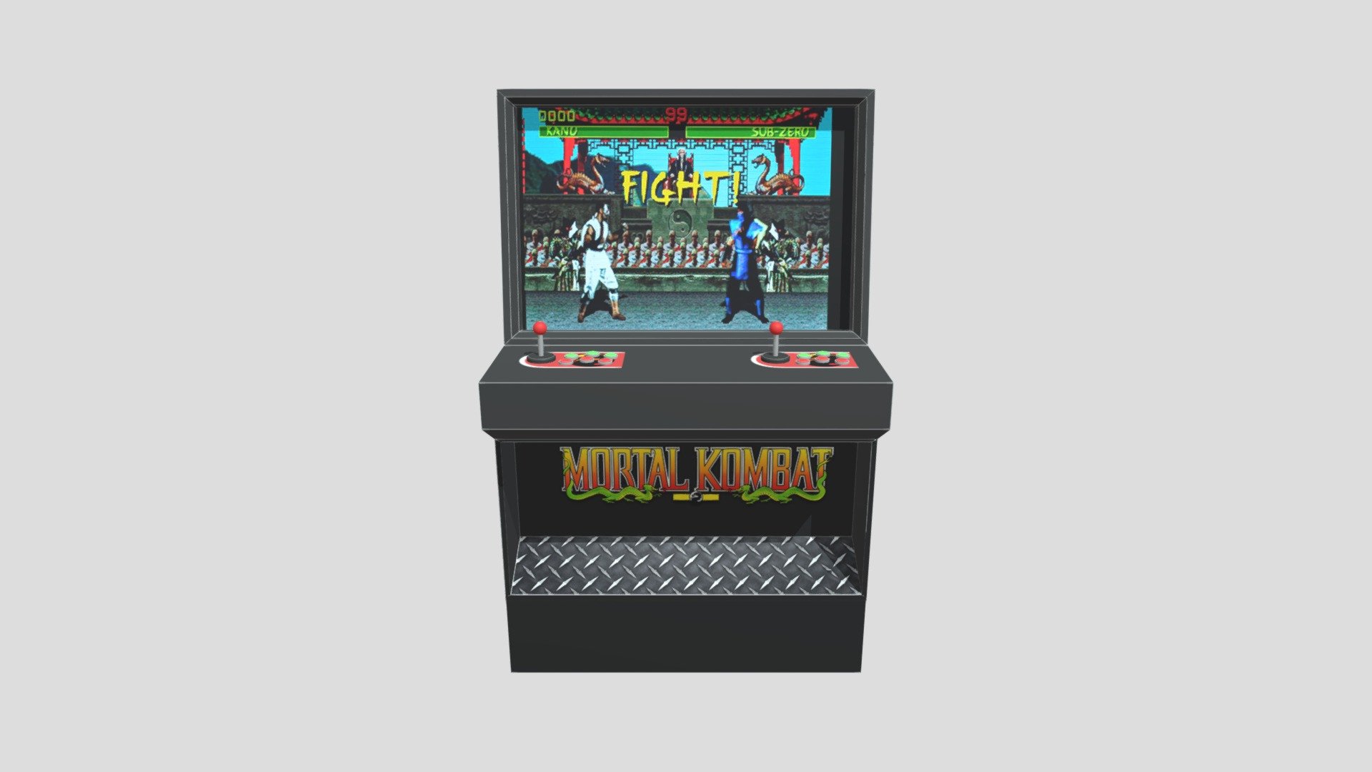 MK fanart arcade machine - 3D model by Sergej_Patkovic [f8d110b ...