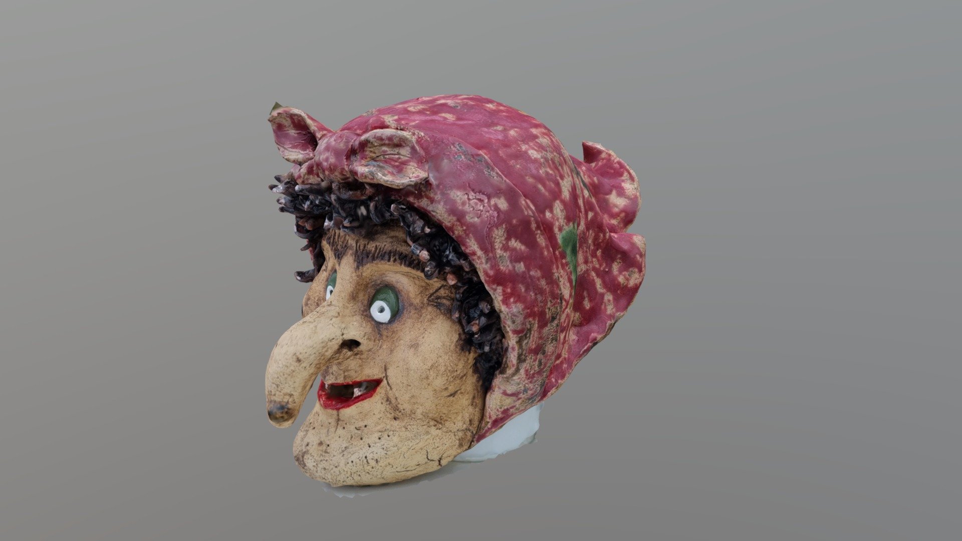 Hexe - Ton- Rosemarie Worbs - 3D-Objekt - 3D model by tworbs [f8d1dcf ...