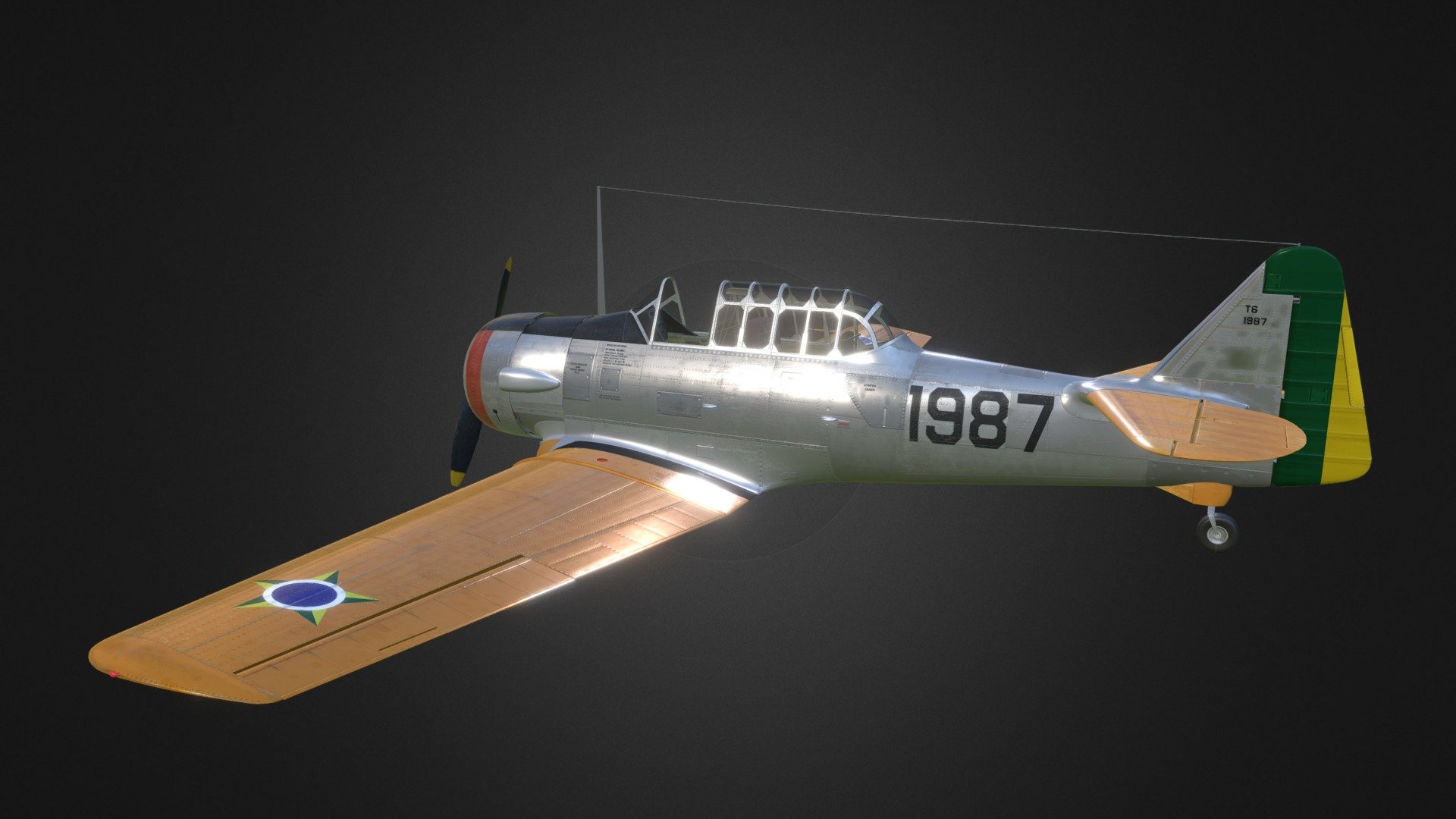 North American T6 - 3D model by fabriciomarvin [f8d3fc8] - Sketchfab