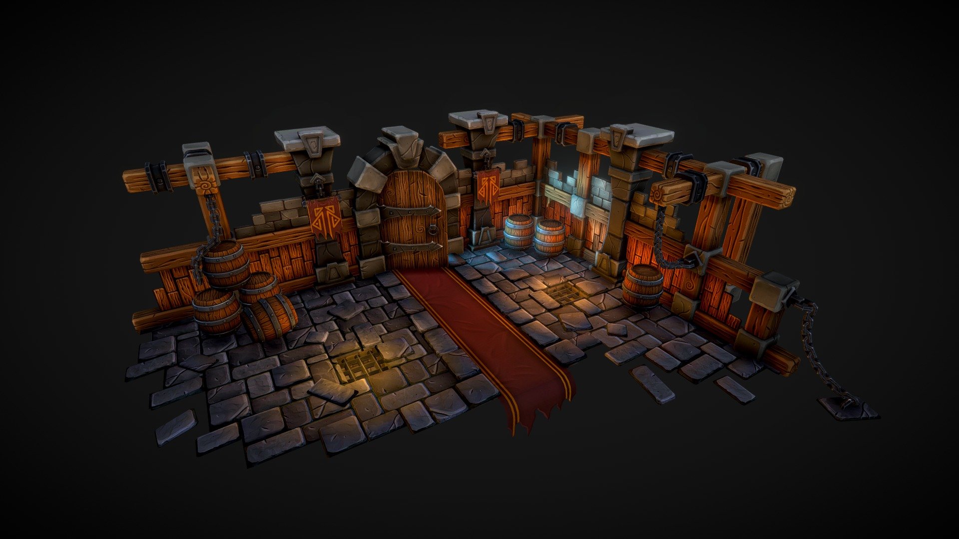 Stylized Dungeon - 3D model by Sky_Hunter [f8d602e] - Sketchfab