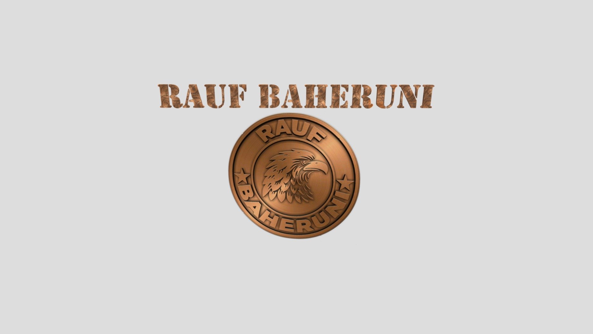RAUF LOGO 3 - Download Free 3D model by RAUF BAHERUNI (@raufbaheruni ...