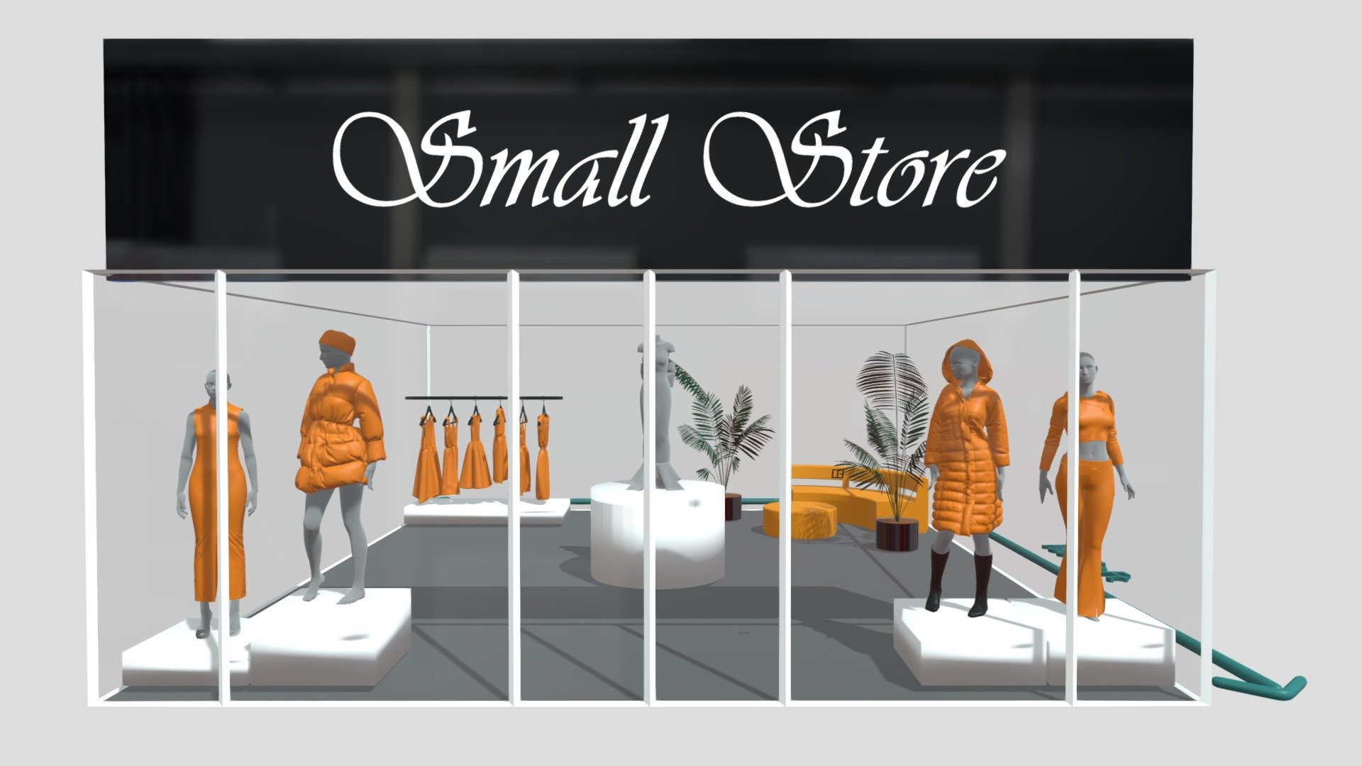 3d Small Store - 3D model by masoomali010 [f8daf96] - Sketchfab