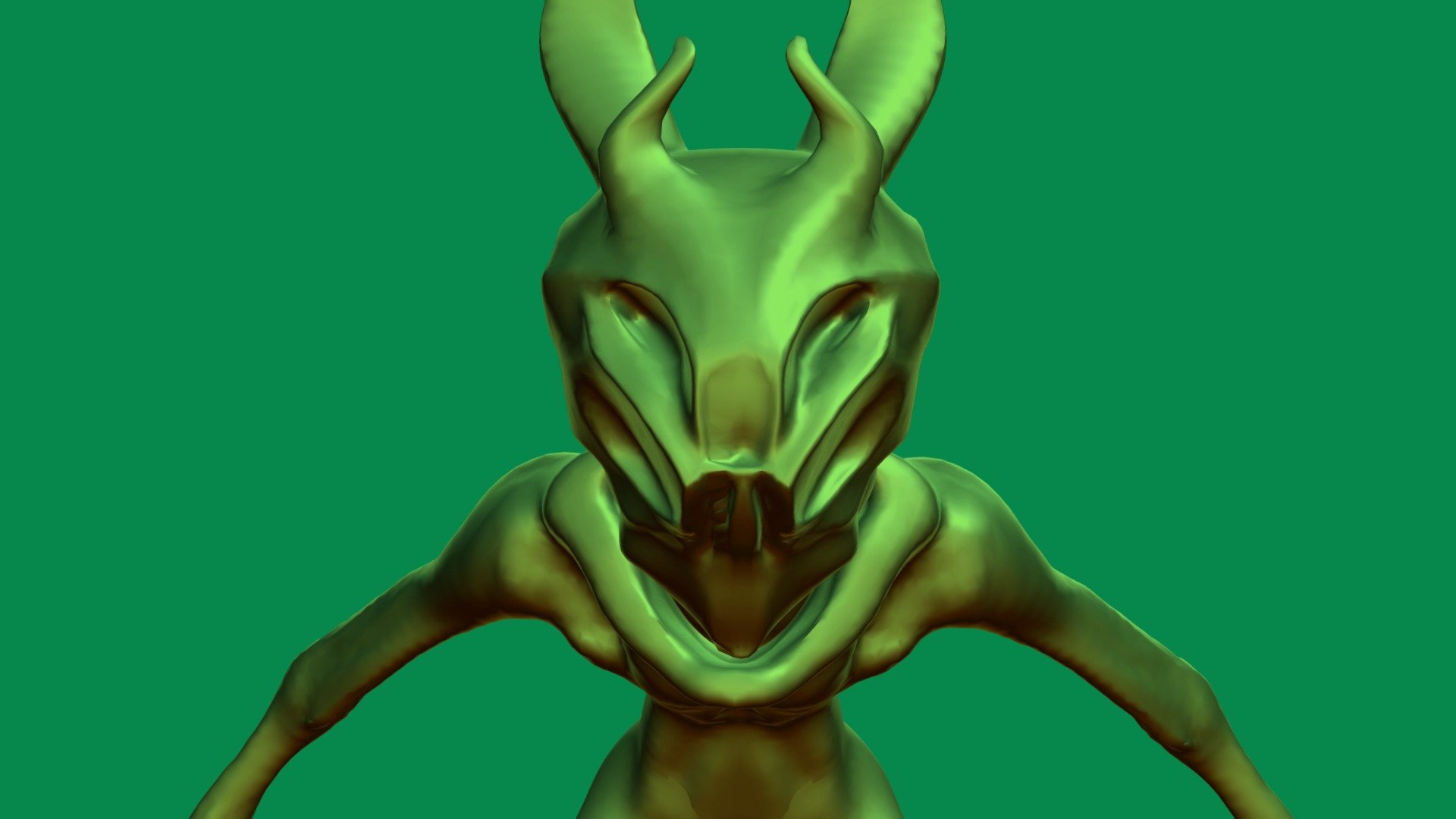 Alien golem - Download Free 3D model by Rio Barbosa (@riobarbosa ...