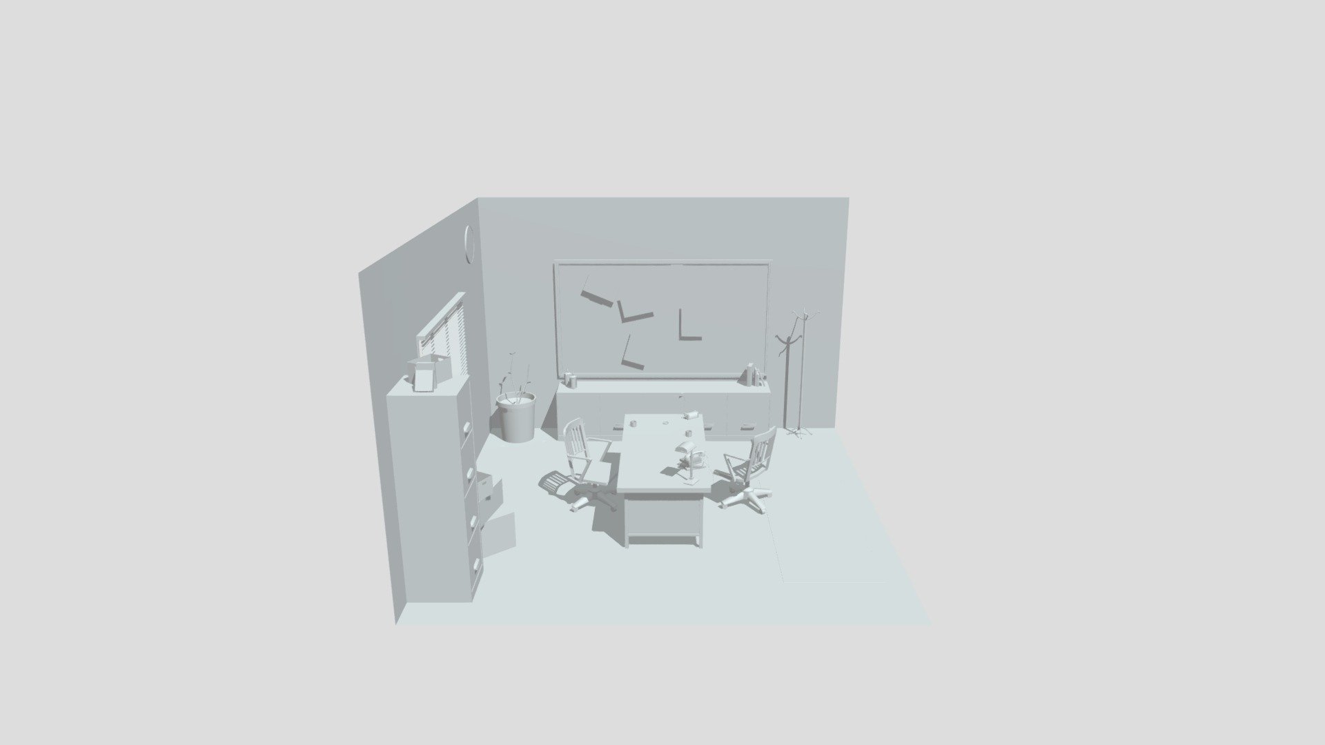 Detectives Office - 3D model by YuutsuAmai [f8dd349] - Sketchfab