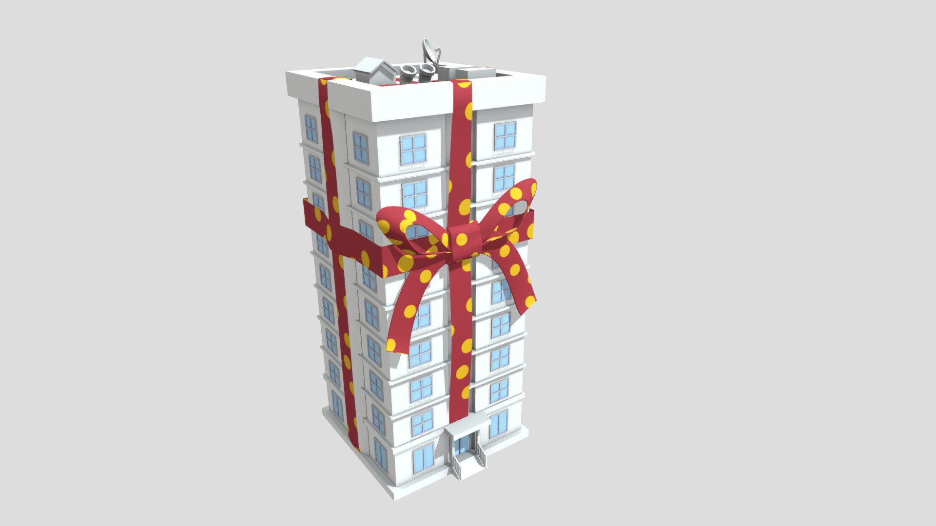 Big Gift - 3D model by sb.p [f8dfdf9] - Sketchfab