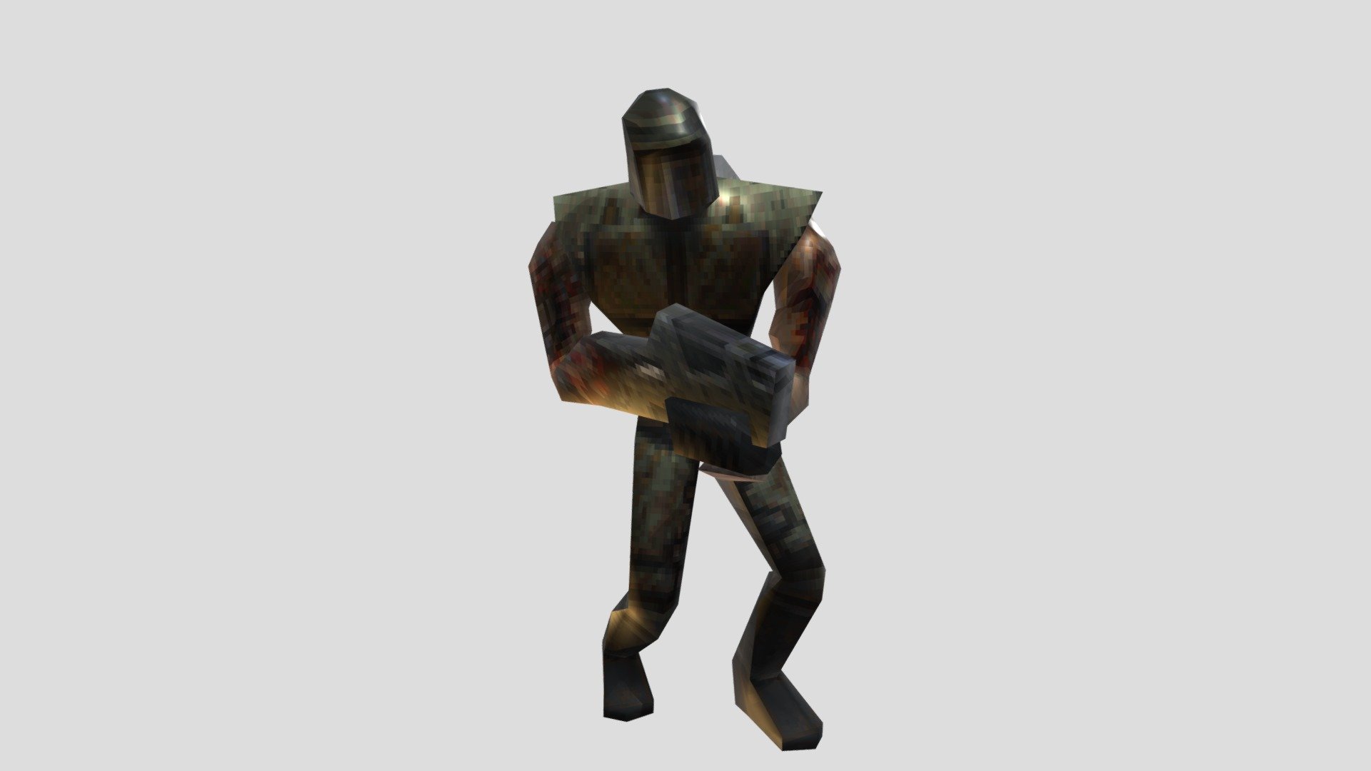 PC Computer - Quake 2 - Machine Gun Guardian - Download Free 3D model ...