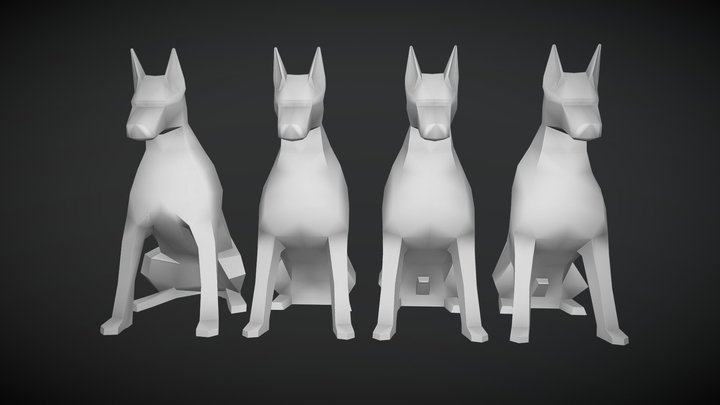 Doberman 3D models - Sketchfab