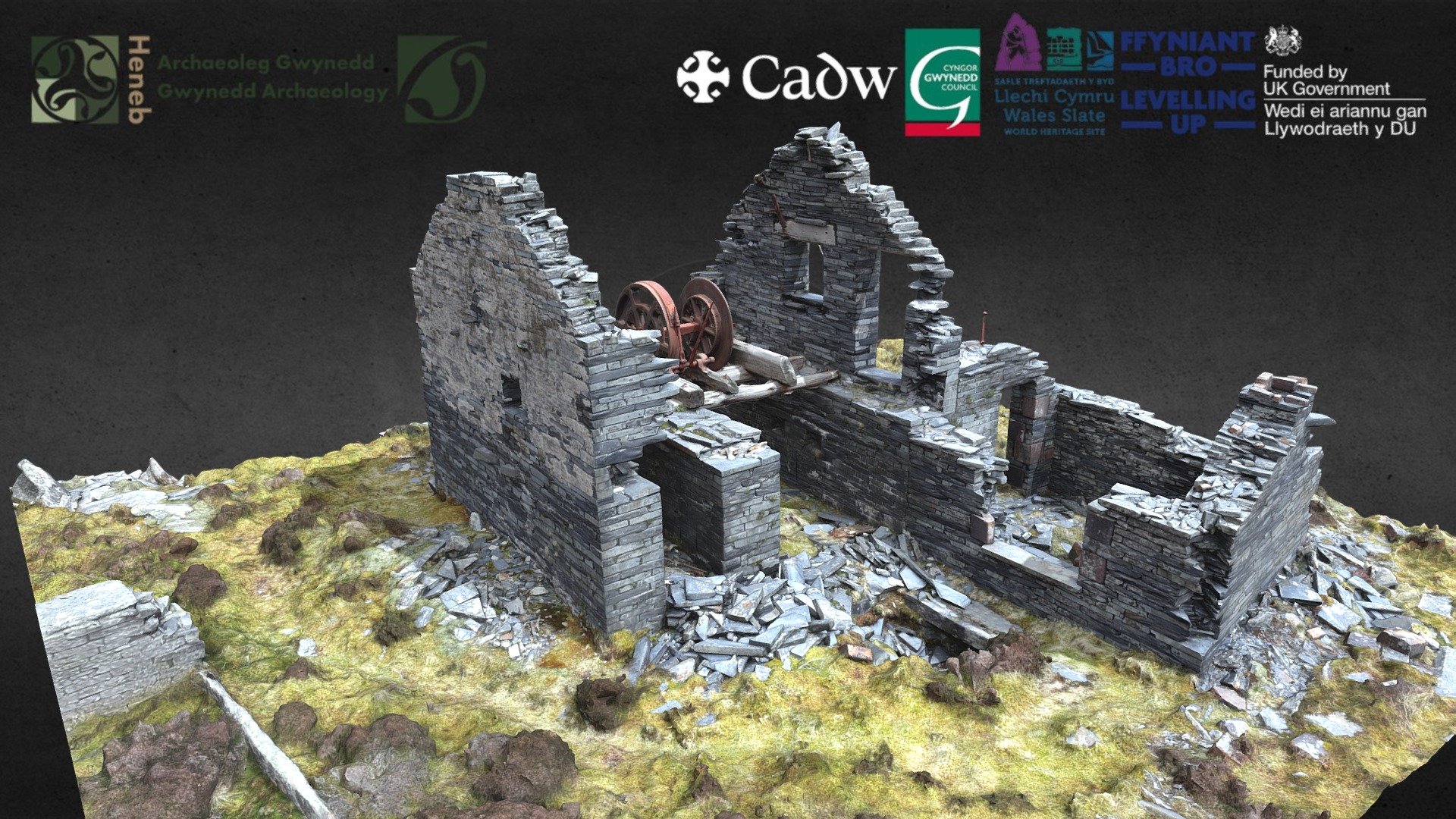 Diffwys Quarry Floor 6 Winding House - Download Free 3D model by Heneb ...