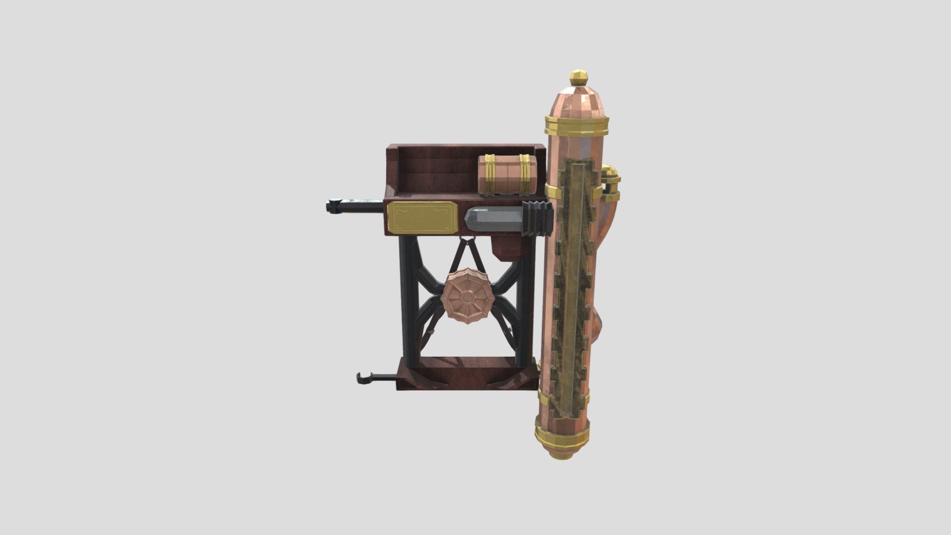 Steampunk Backpack Body - 3D model by mrkwkd [f8eba91] - Sketchfab