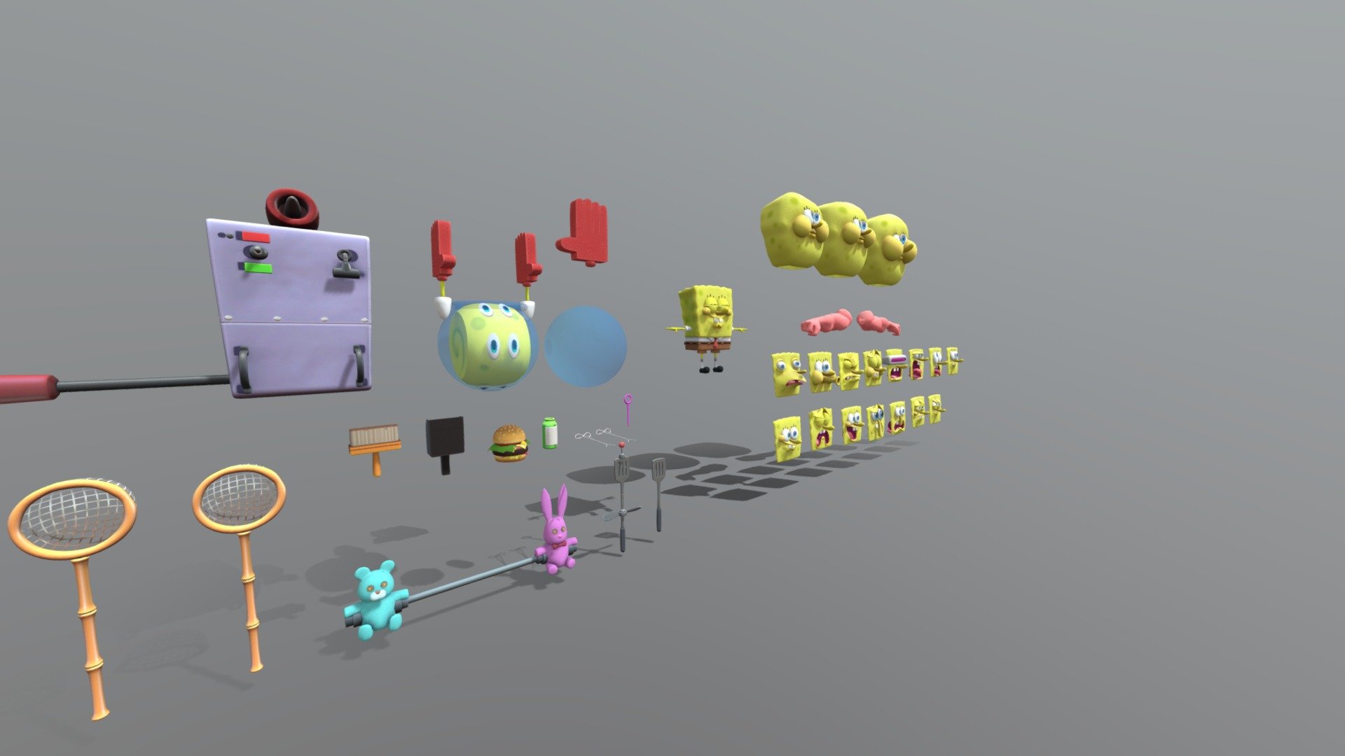 NASB 2 - Spongebob (in parts) - Download Free 3D model by Romyblox1234 ...