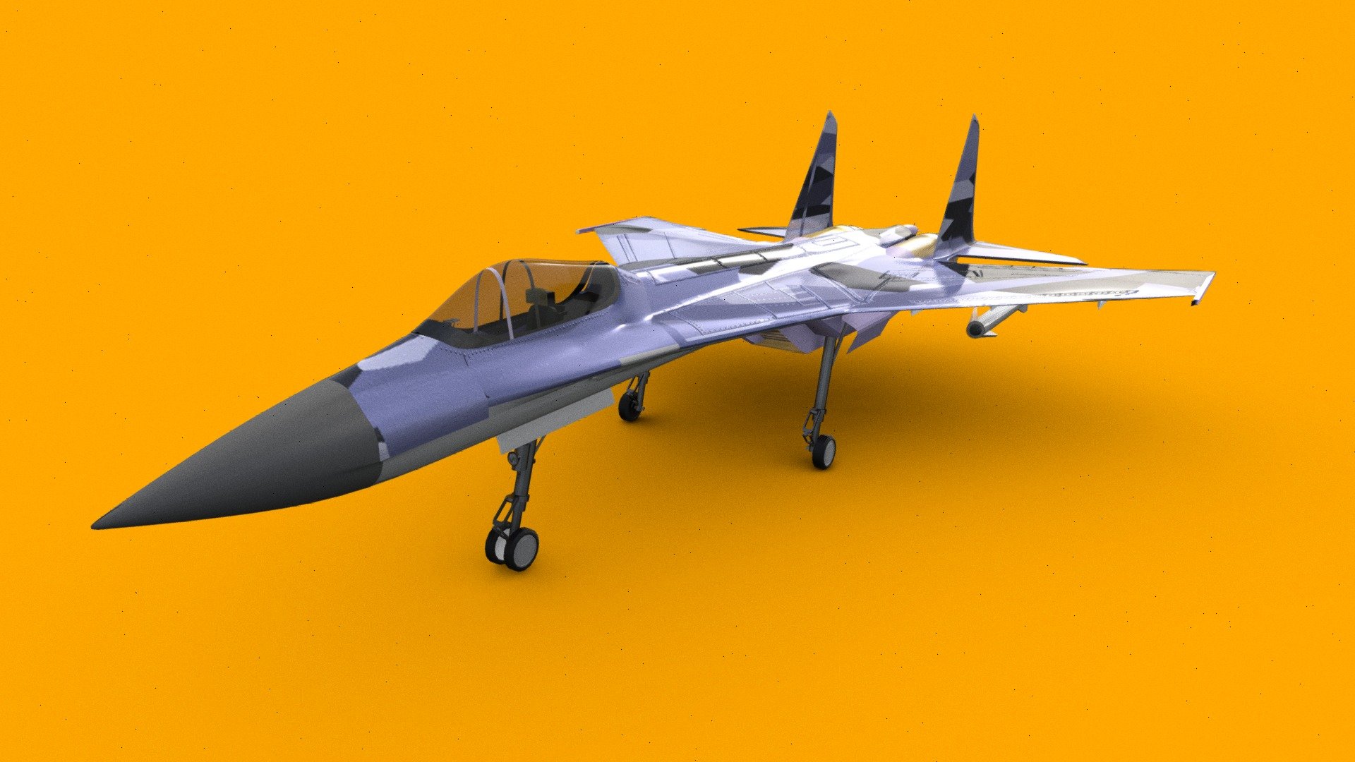 Sukhoi SU-35 - Download Free 3D model by Quasar (@mansoorsajidp ...