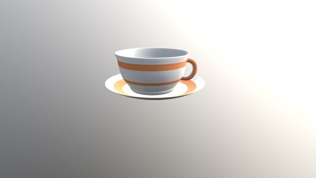 Teacup - 3D model by Marta (@gejda) [f8f06c4] - Sketchfab