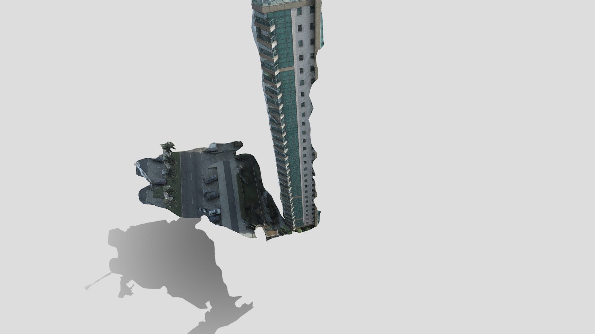 28 storey building (right corner) - 3D model by LUIS_DRUMOND ...