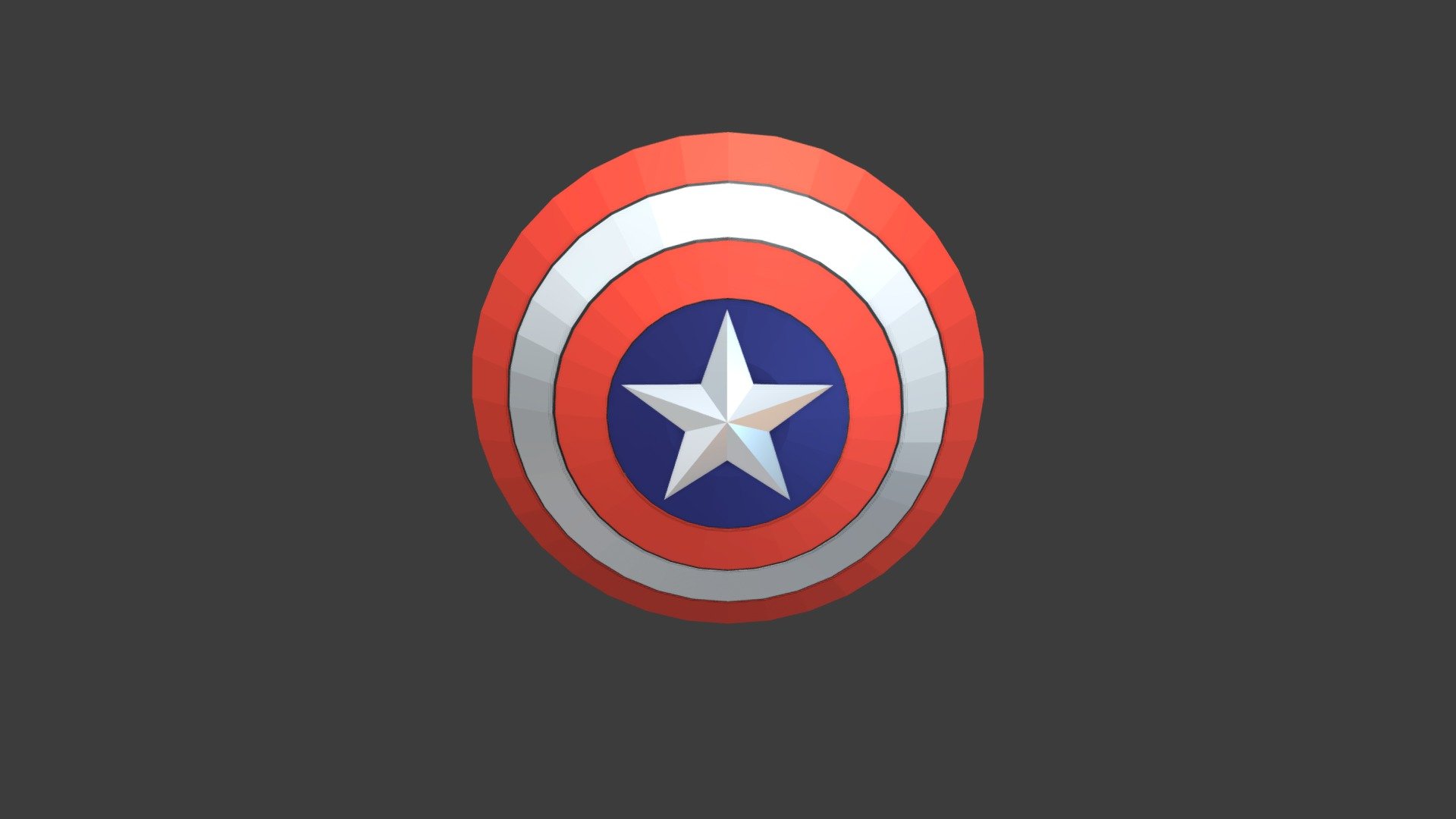 Captain America's Shield - Download Free 3D model by LDungeon [f8f4e9e] - Sketchfab