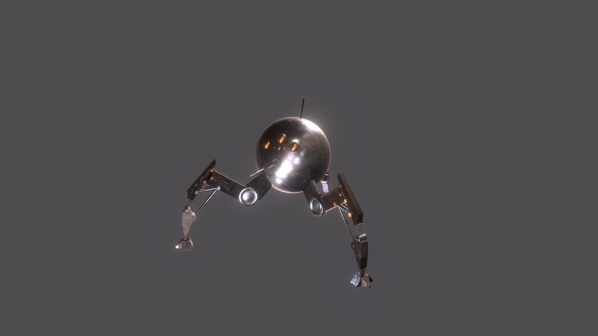 Tripod Robot - 3D model by cedricmenard [f8f4f41] - Sketchfab
