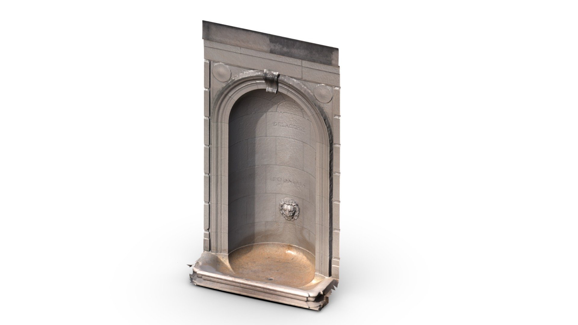 Delacorte Fountain Wall Alcove - Rudain - 3D model by ...