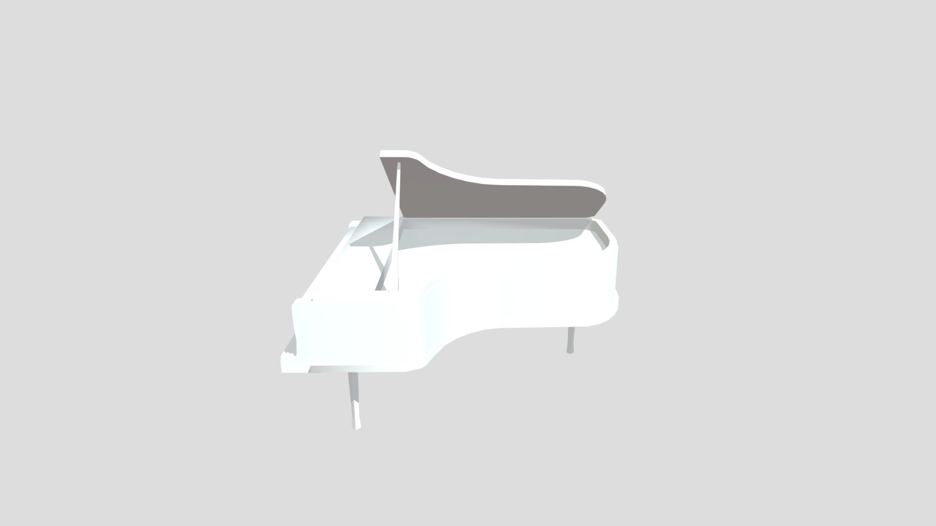 Low Poly Piano - practice - 3D model by Hadramach [f8f8160] - Sketchfab