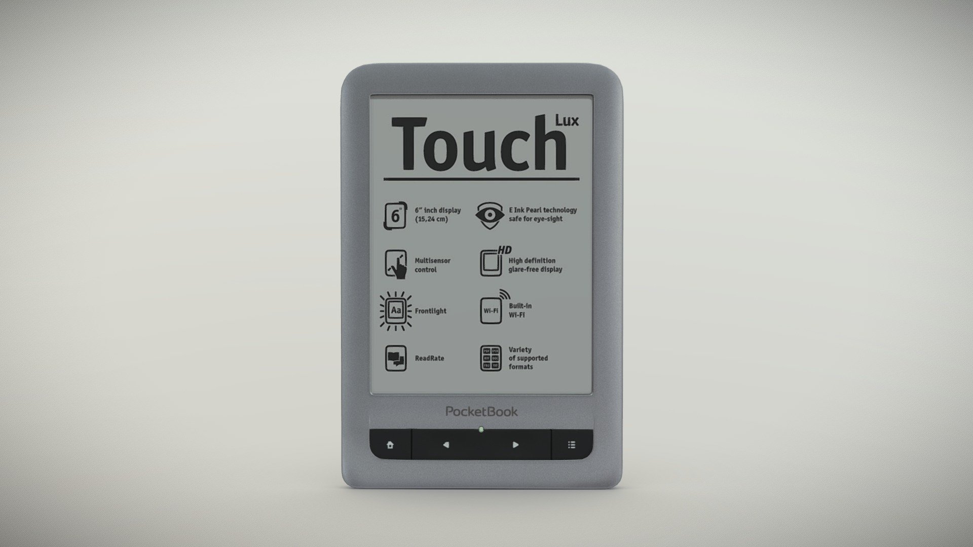 PocketBook Touch 2 e-reader - Buy Royalty Free 3D model by 3DOverstock ...