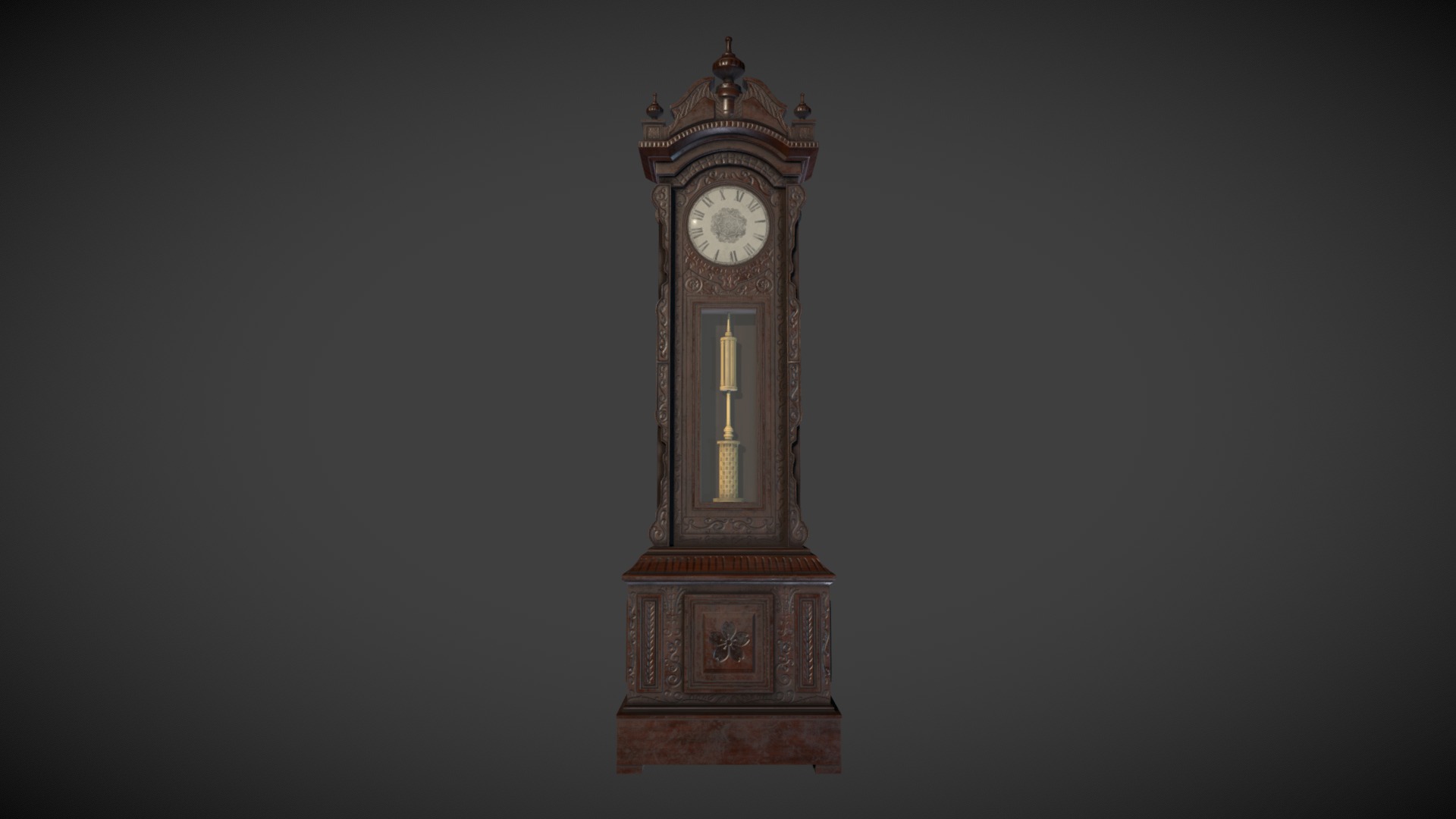 Victorian Old Floor Clock 3D Model - 3D model by IPfuentes [f8fa2c3 ...