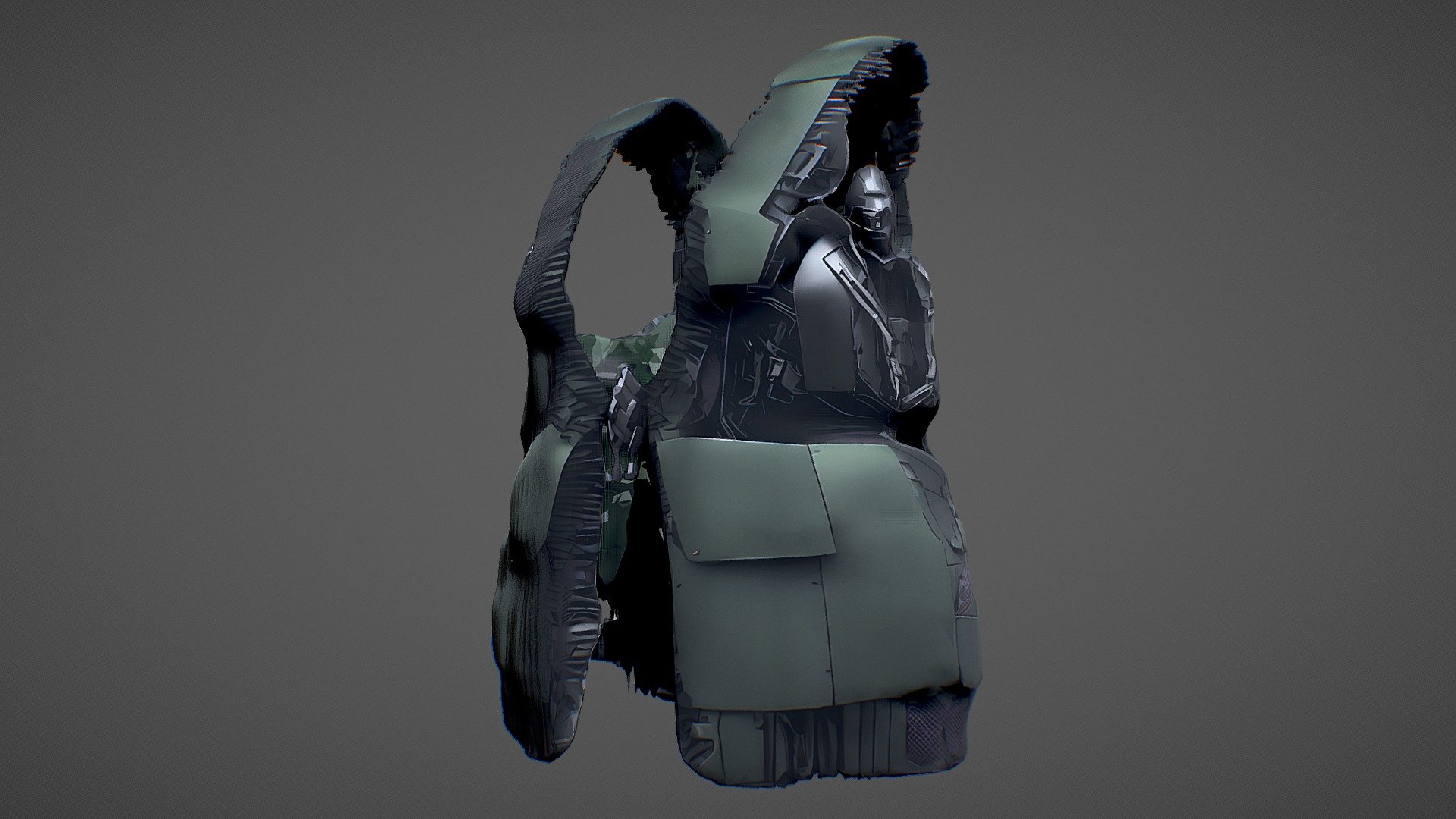 Futuristic combat armor - Download Free 3D model by Verticle [f8fac05 ...