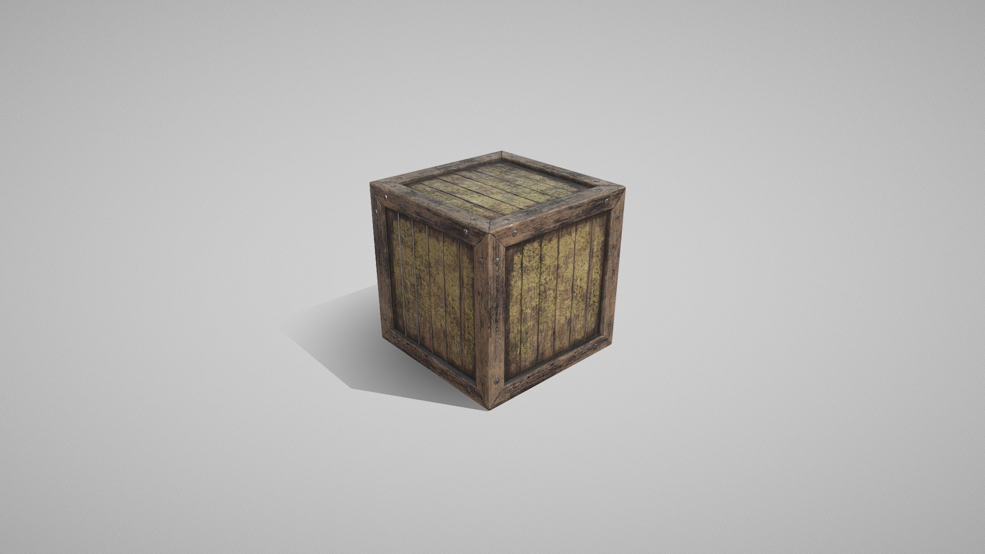 Wooden Crate Low-poly PBR - Download Free 3D model by MaX3Dd [f8fb4c9 ...