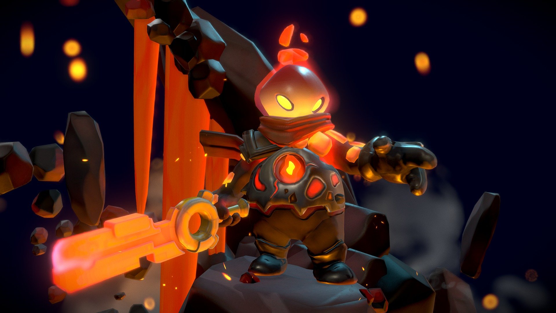 Tiny Ember Knight - 3D model by JJORIS [f8fcf10] - Sketchfab