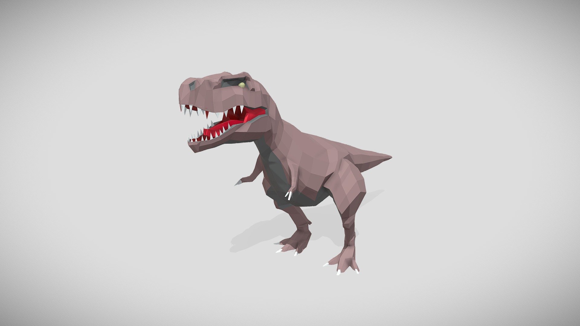 Low Poly T-rex - Buy Royalty Free 3D model by AssetSource [f8fd103 ...
