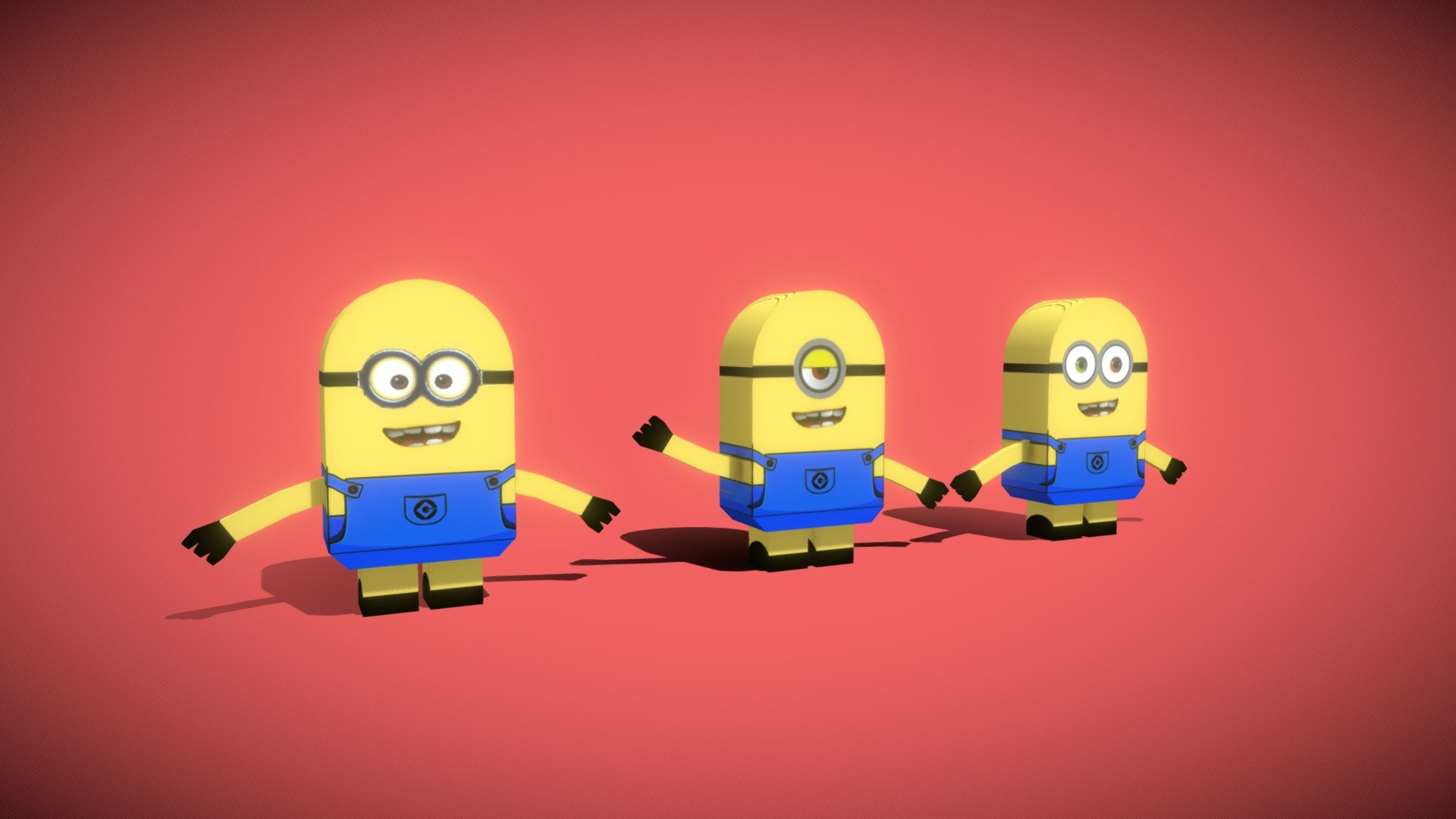 Minions - Buy Royalty Free 3D model by melvinx [f90083b] - Sketchfab Store