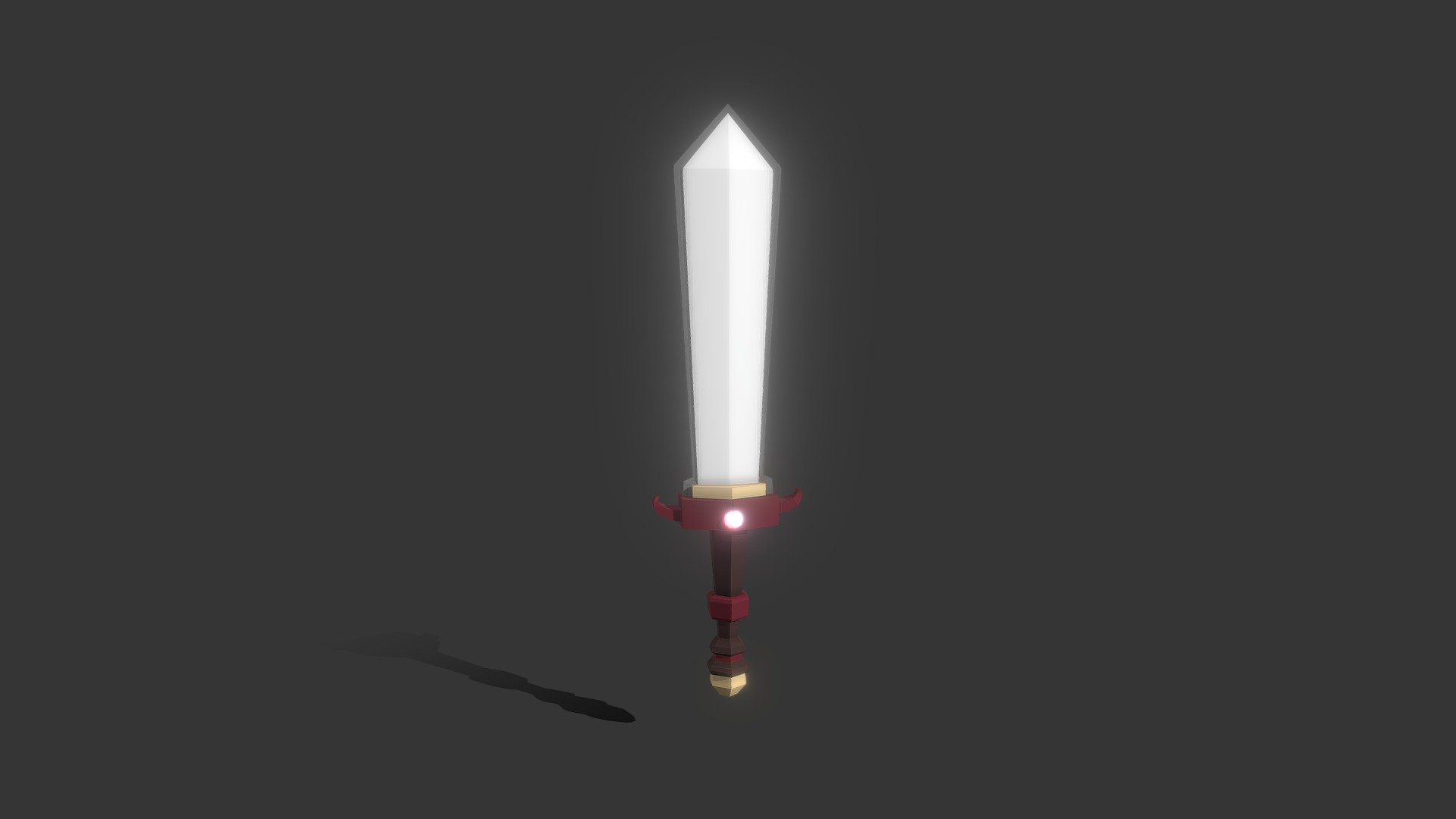 Low poly sword from YanSculpts's tutorial - Download Free 3D model by ...