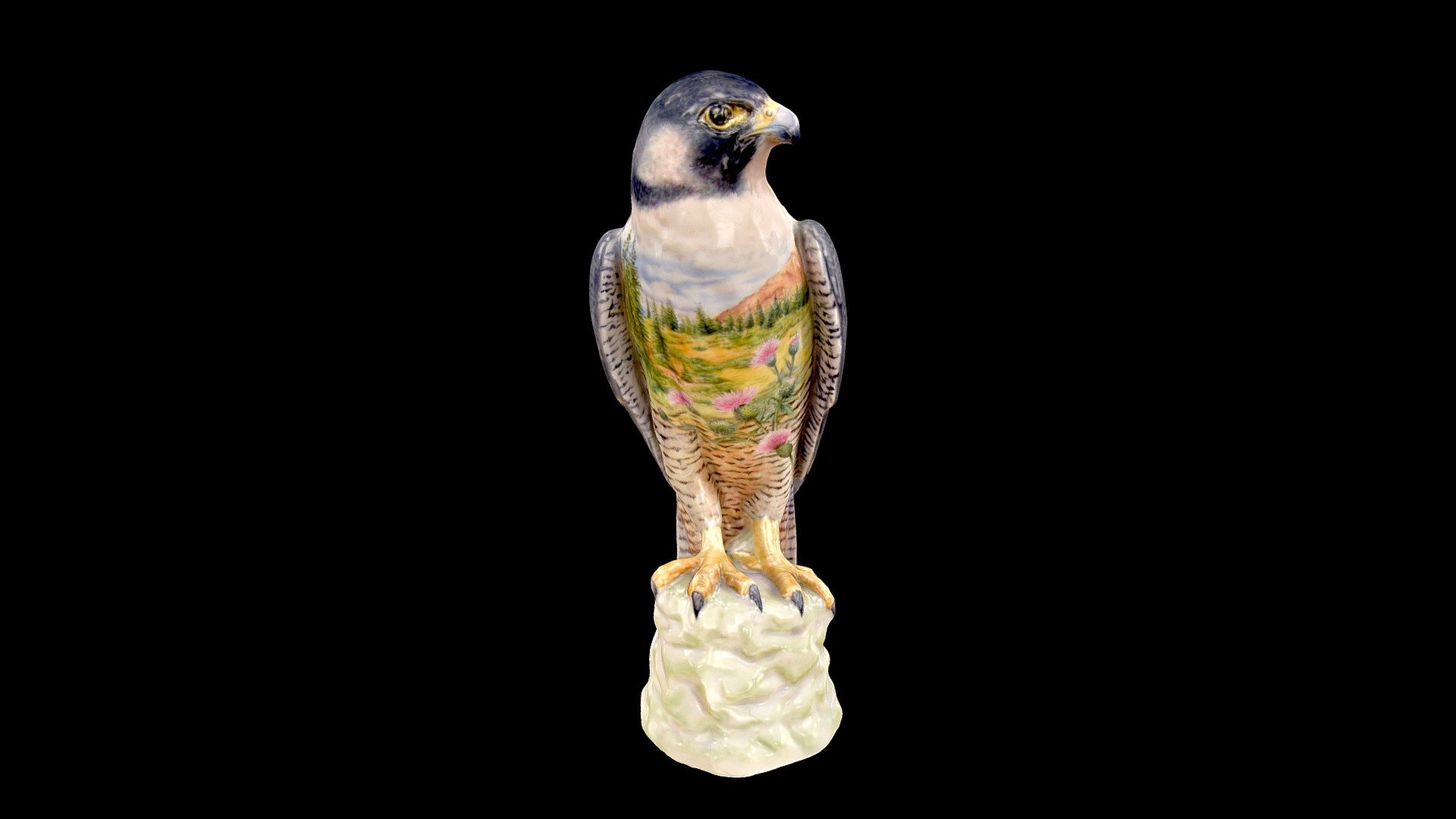 Peregrine falcon - 16153-0-00 SP779 - 3D model by Herend Porcelain ...