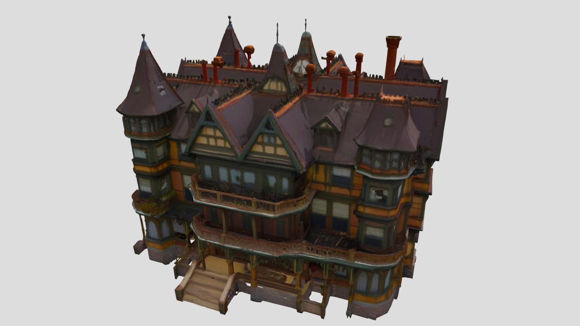 Ravenwood Manor - house - Download Free 3D model by Brian Trepanier ...