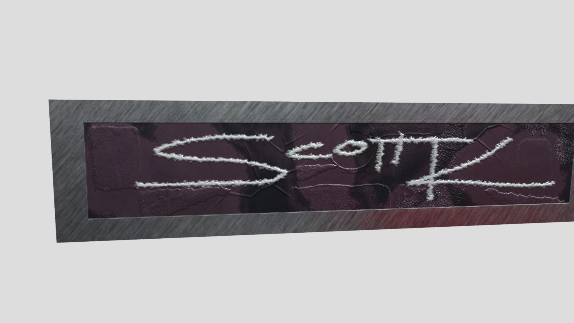 Scott's Nameplate - Download Free 3D model by skelly524 [f90a633 ...