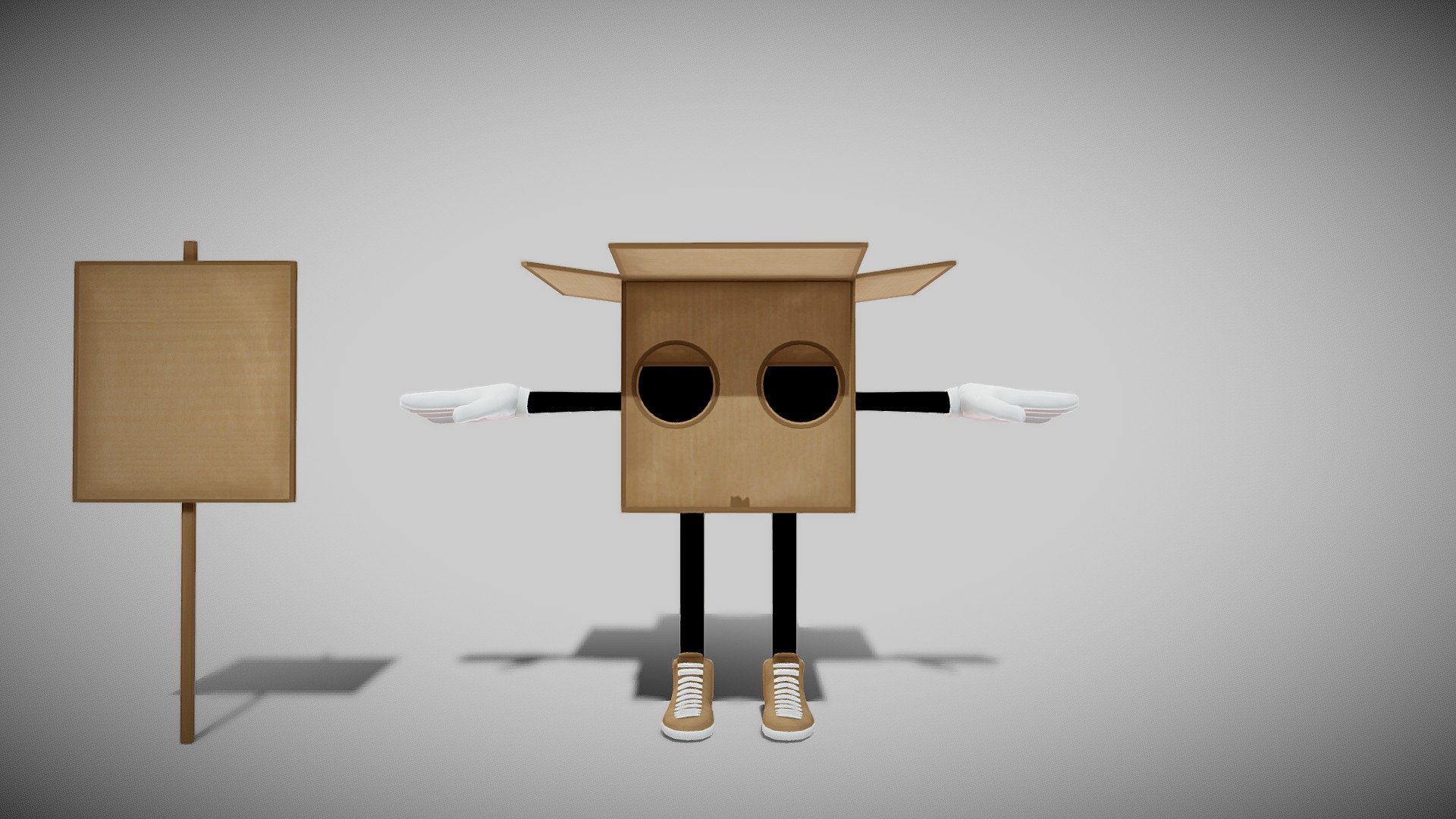 Mr Cardboard WIP - 3D model by JavanD.Kakala [f90ba95] - Sketchfab