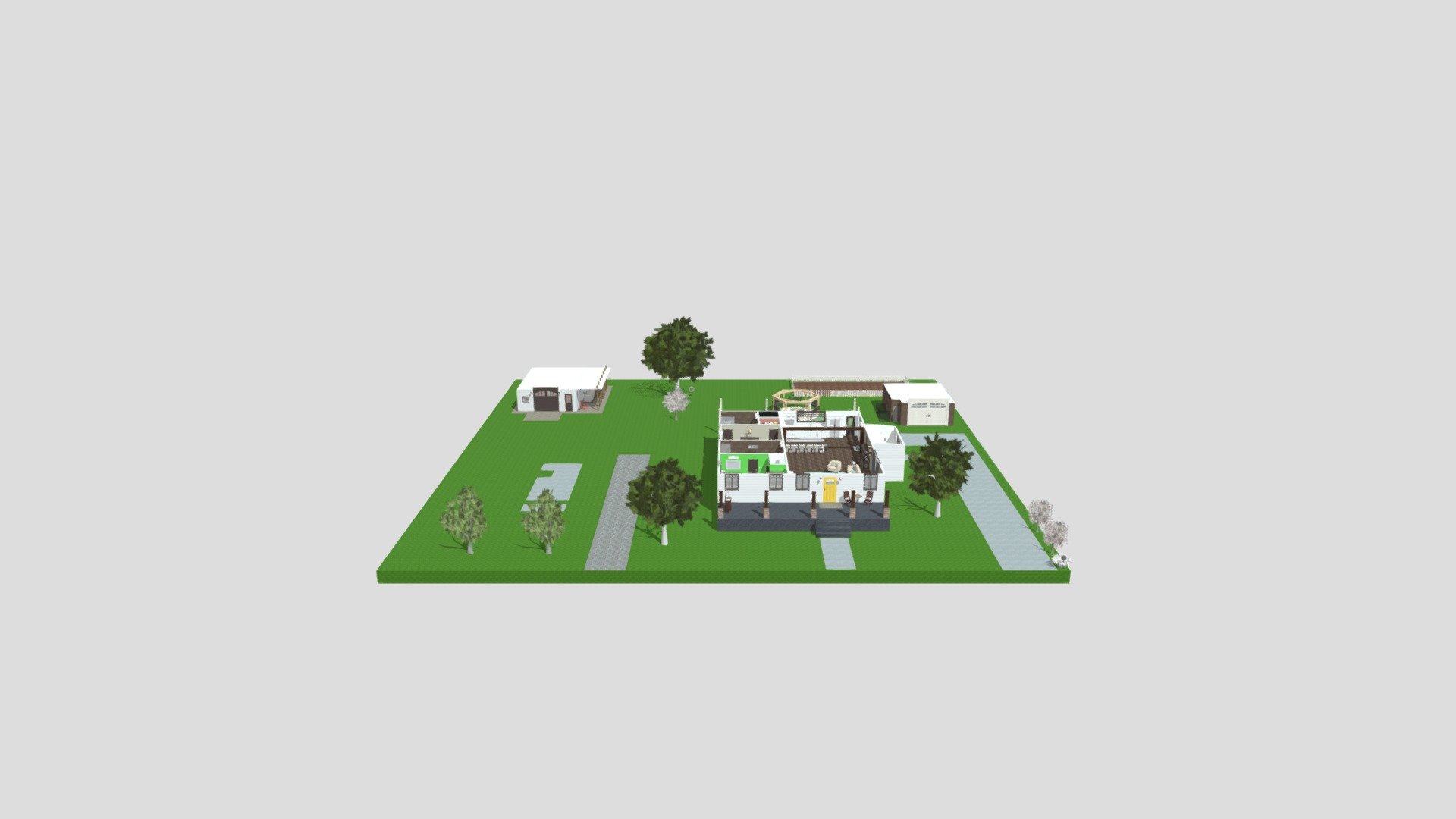 Country Home with some Land - Download Free 3D model by Home Design 3D ...