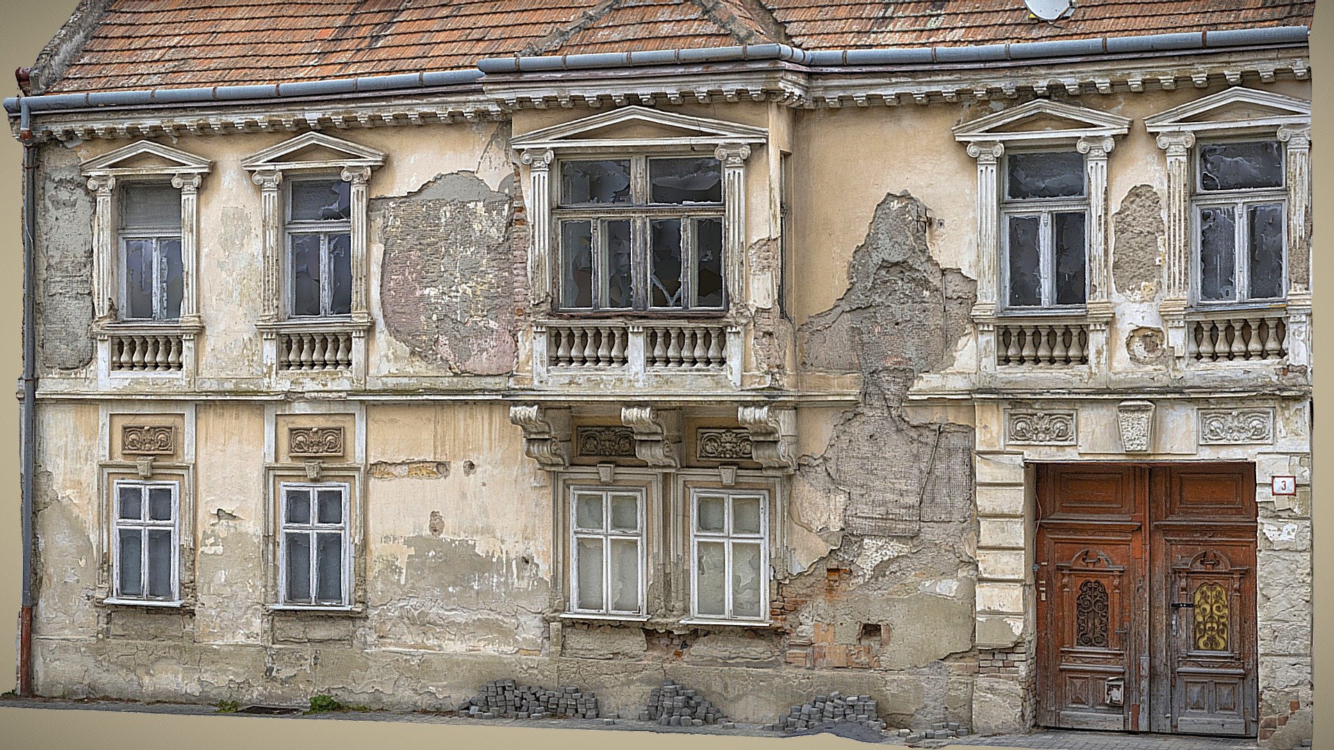 Extremely decayed historical building - 3D model by Оrрндп ЯТG ...