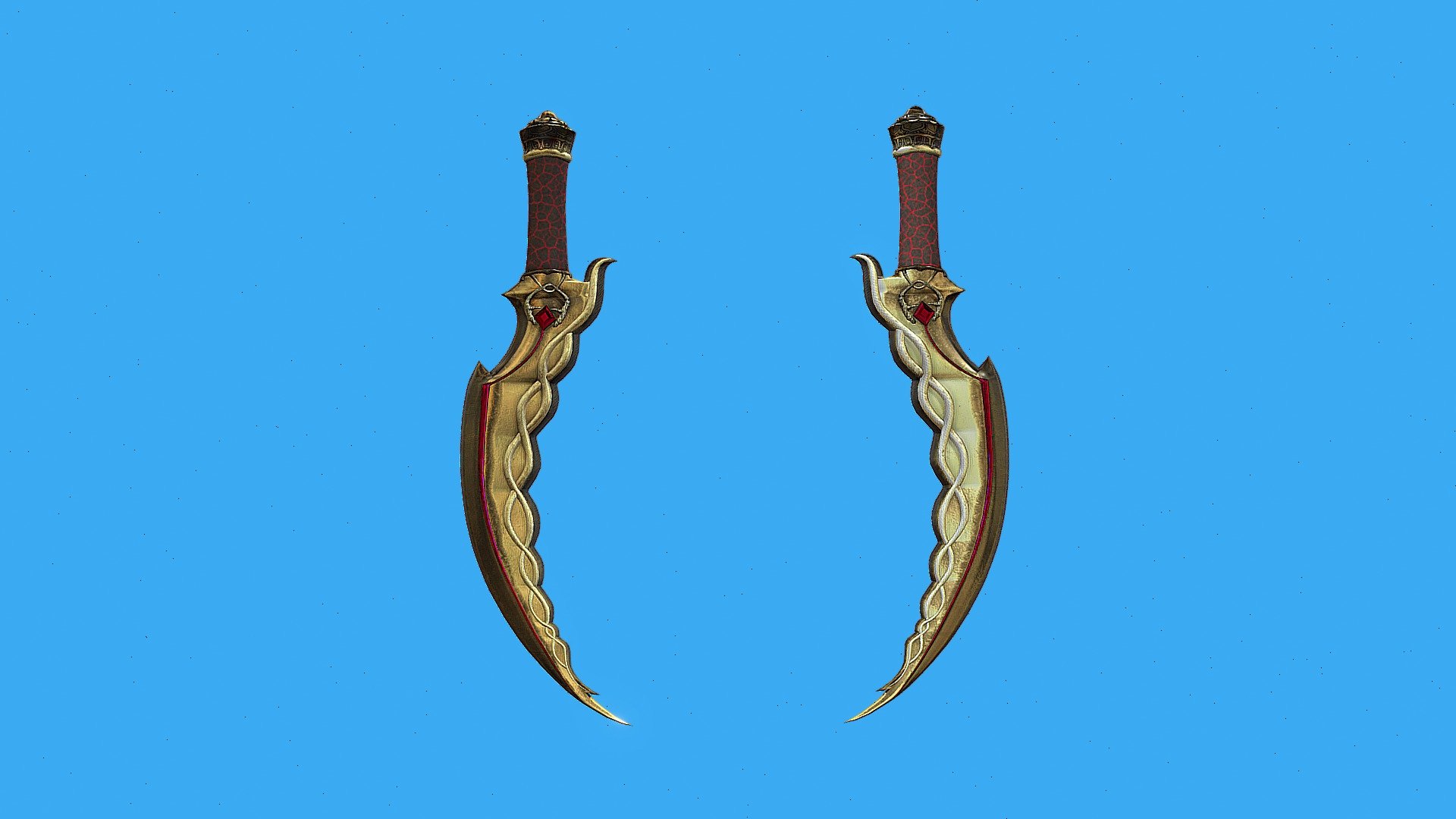 Dual Dagger 3D Model - Download Free 3D model by ℜ𝔢𝔞𝔩 𝔖𝔩𝔦𝔪 𝔖𝔥𝔞𝔡𝔶 (@real ...