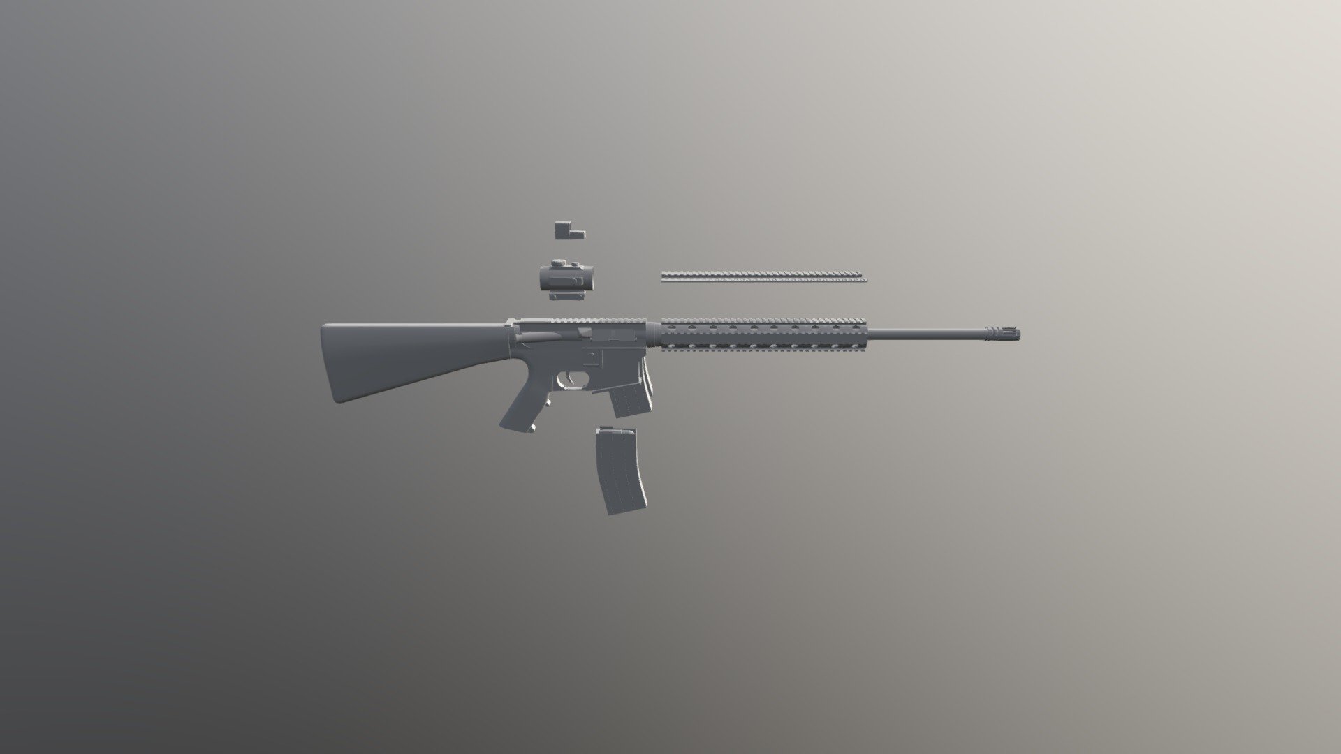 M16 - WIP - Download Free 3D model by Funny_Bear2 [f90e906] - Sketchfab