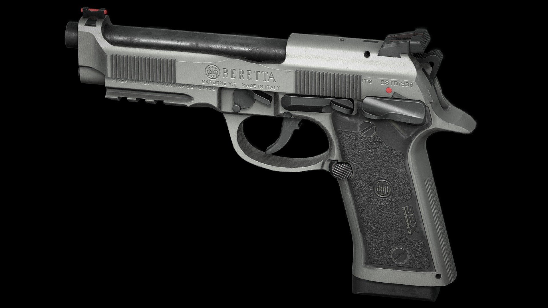 9mm Pistol - Beretta 92X Performance - Download Free 3D model by ...