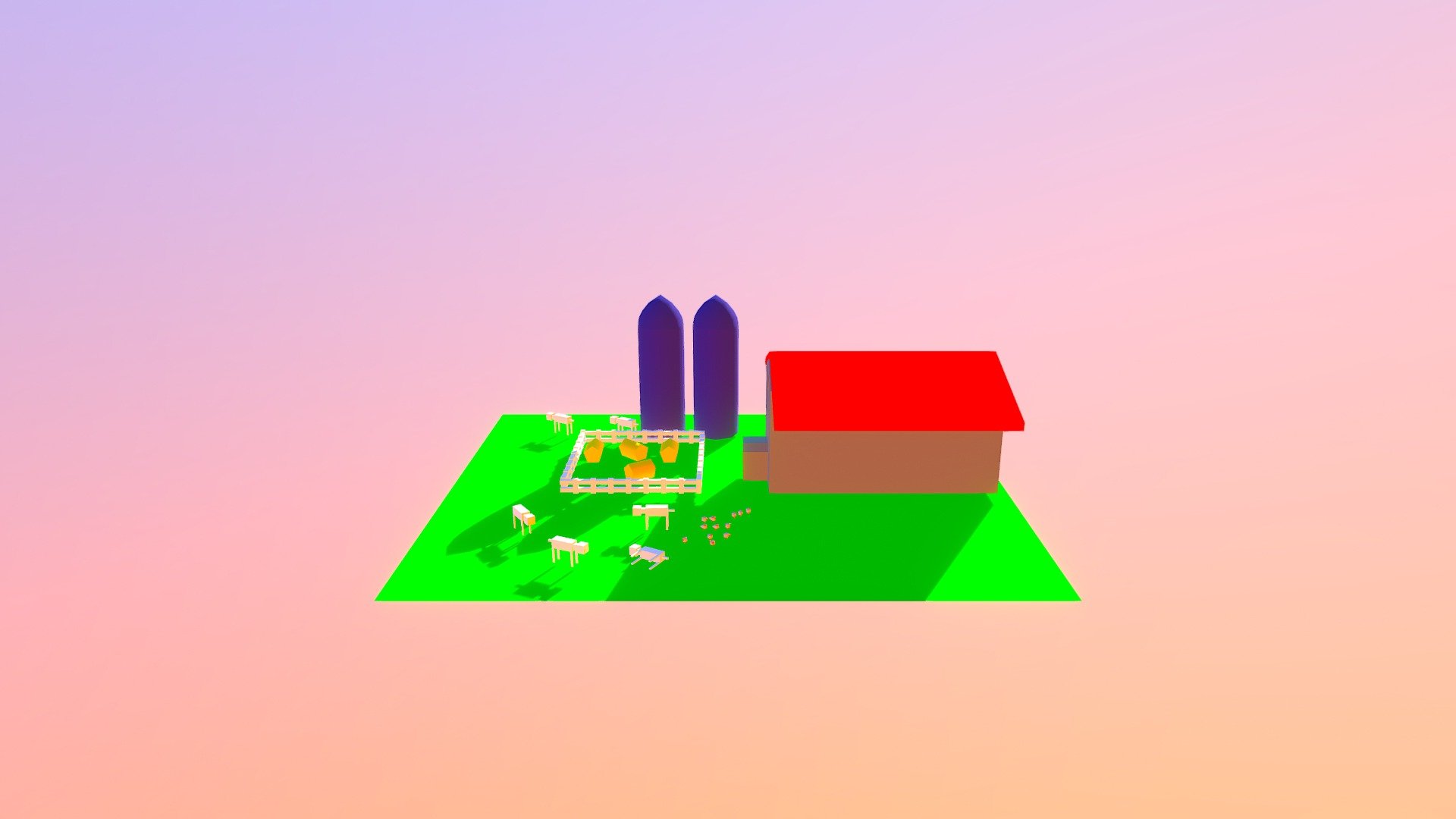 Low Poly Barn - 1 Hour Challenge - 3D model by GModels (@gledhill192 ...