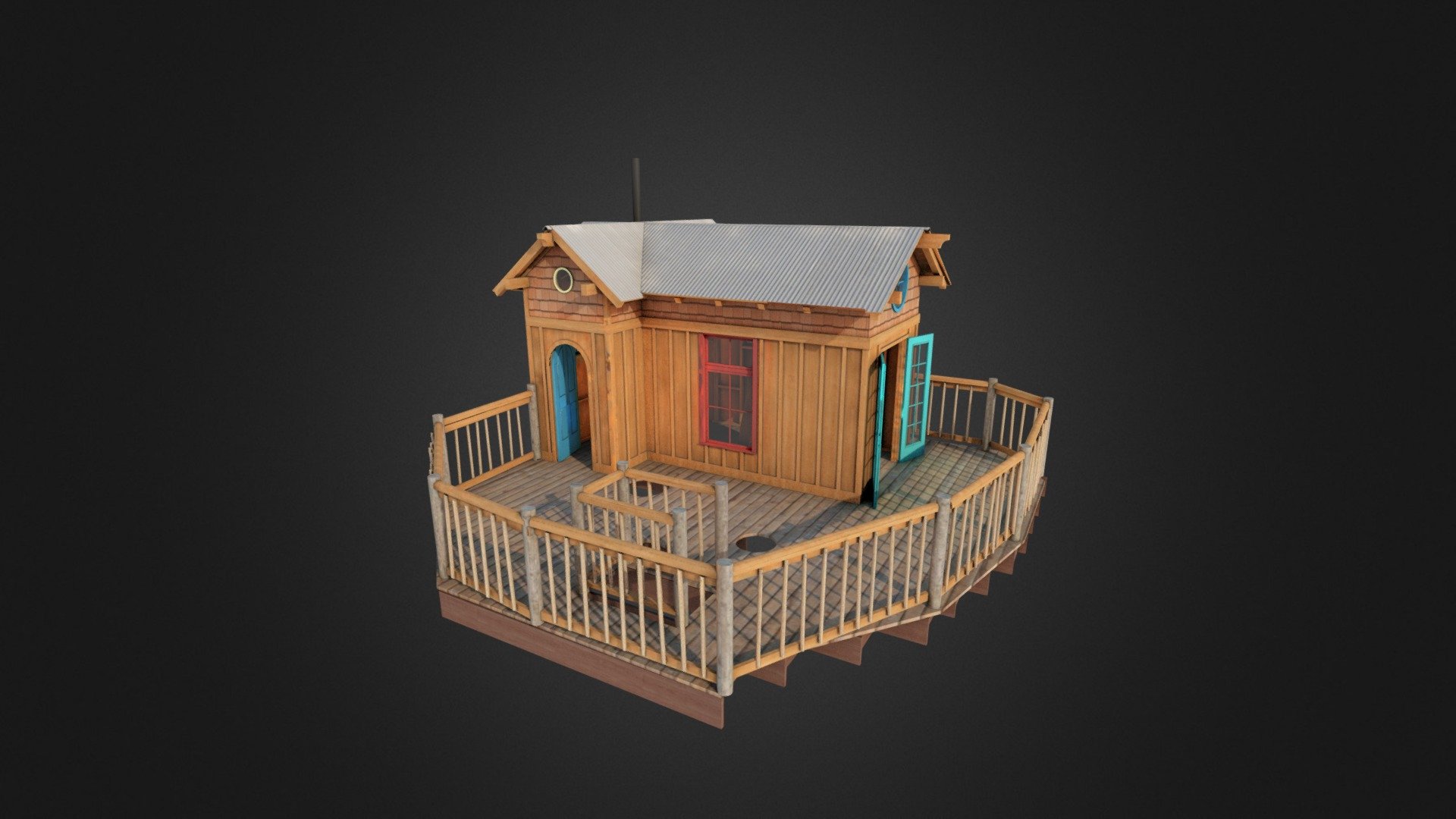 Rio Lago treehouse - 3D model by Ascension Studios (@ascensionstudios ...