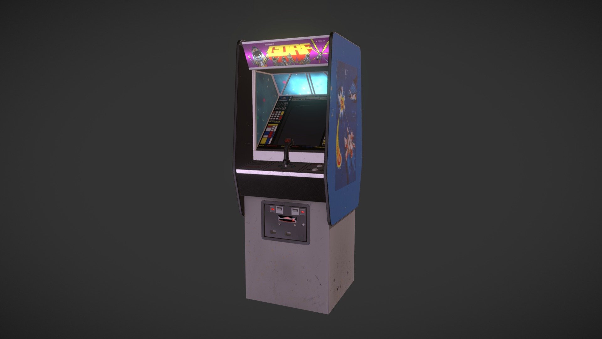 Gorf Arcade - 3D model by Logan (@vandyne) [f914325] - Sketchfab