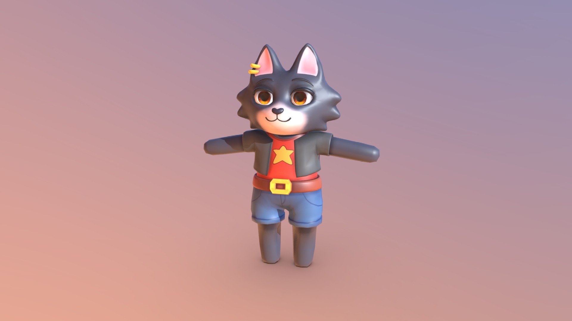 Cute little wolf - Download Free 3D model by NaStazzy [f914893] - Sketchfab