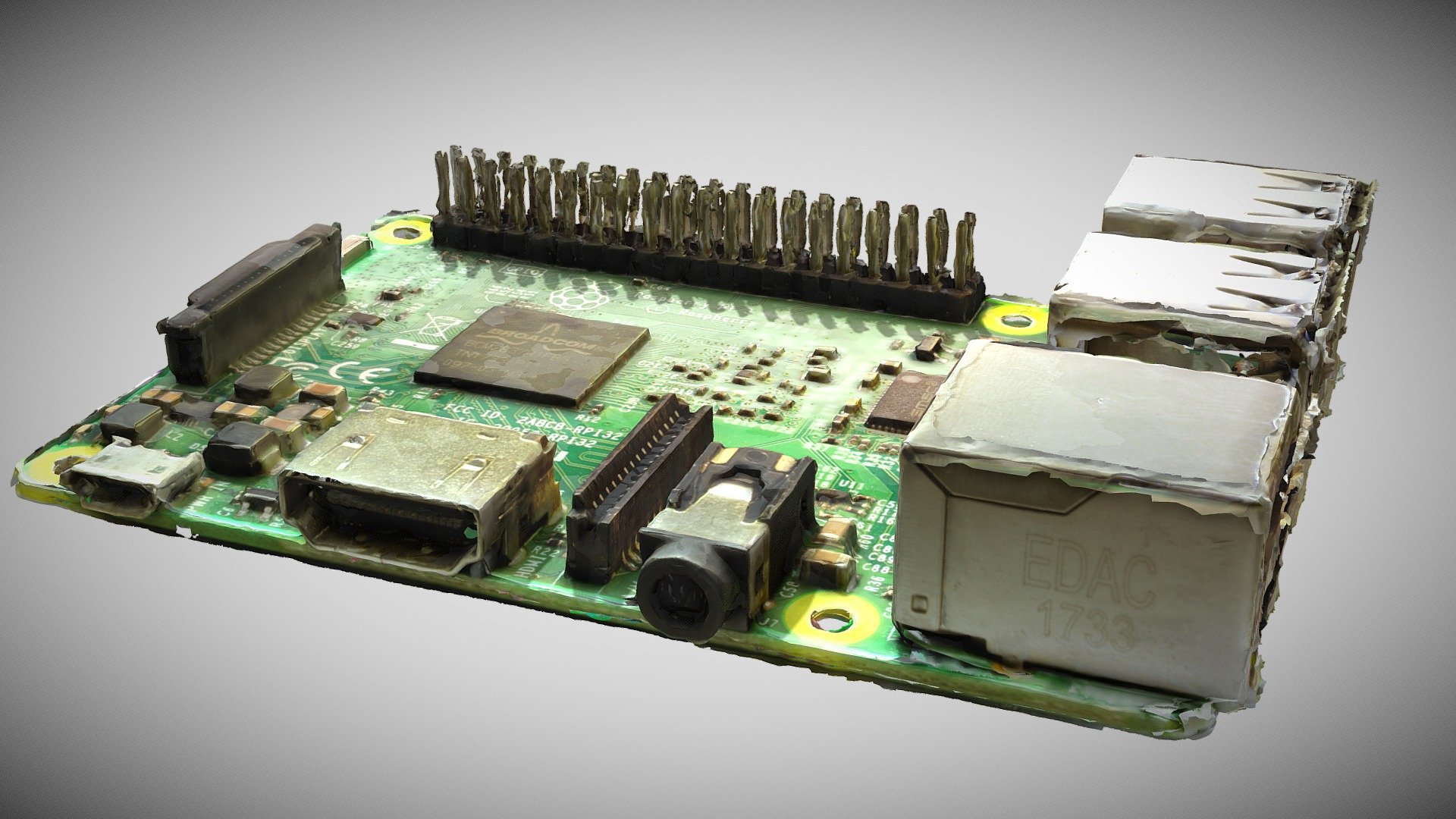 Raspberri Pi 3 Model B - Buy Royalty Free 3D model by johnnokomis ...
